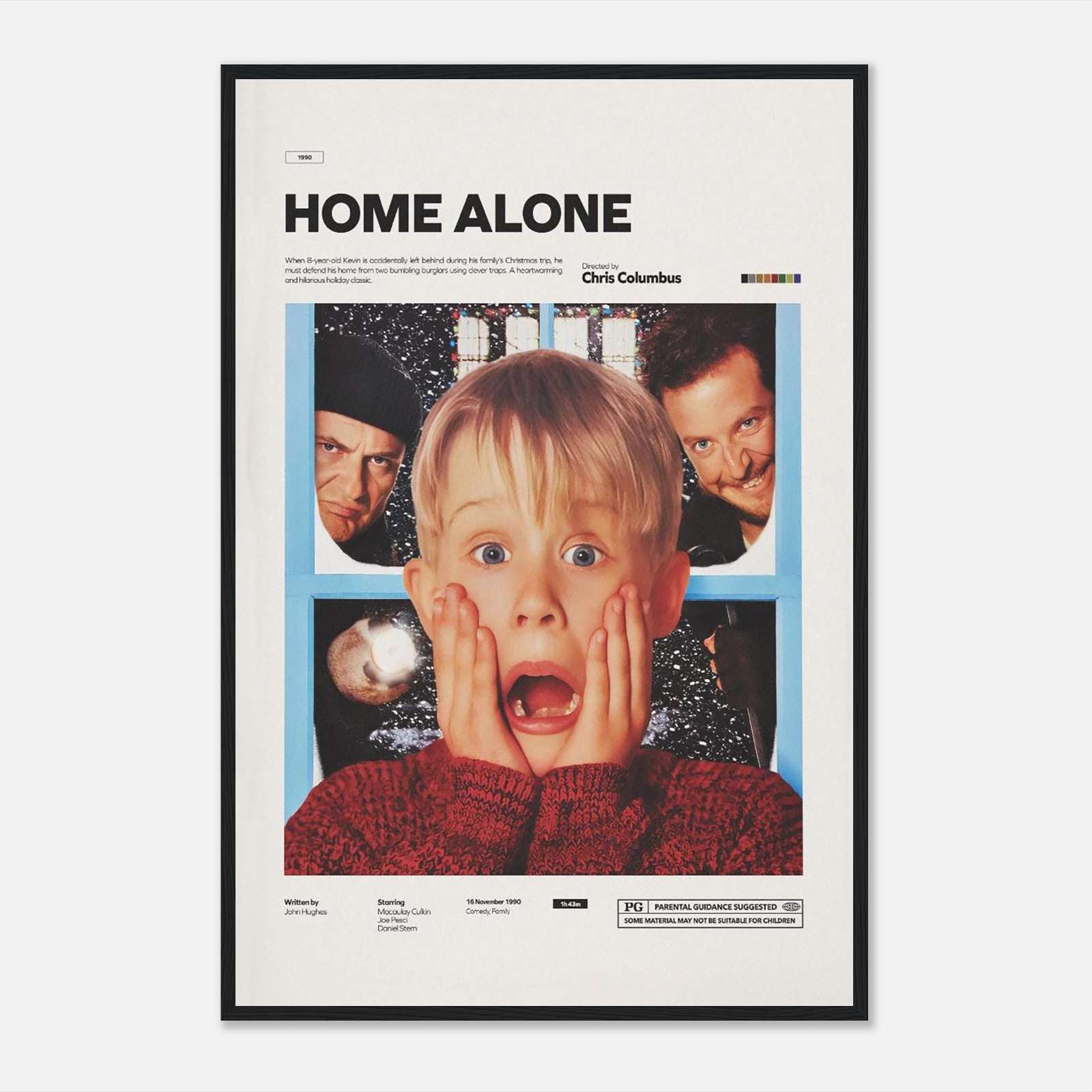 Home Alone Movie Poster, Home Alone Poster, Classic Movie Poster, Full ...