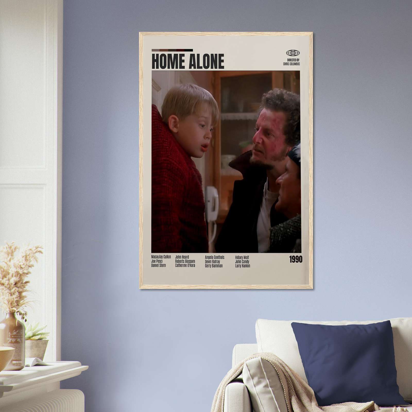 Home Alone Movie Poster, Home Alone Poster, Vintage Movie Poster, Full ...