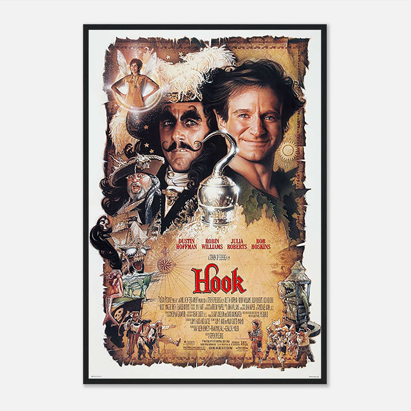 Hook Movie Poster, Vintage Movie Poster, Full-Size Poster, Ready to ...
