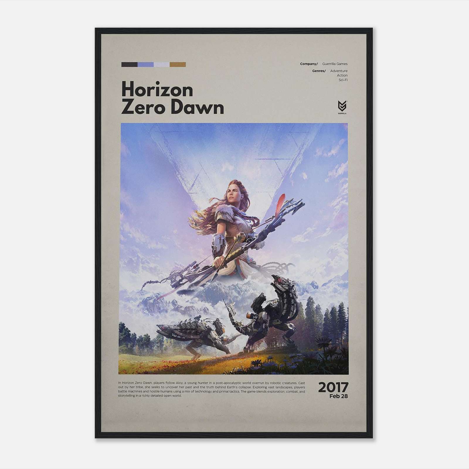 Horizon Zero Dawn Poster, Video Game Poster, Full-Size Poster, Ready to ...
