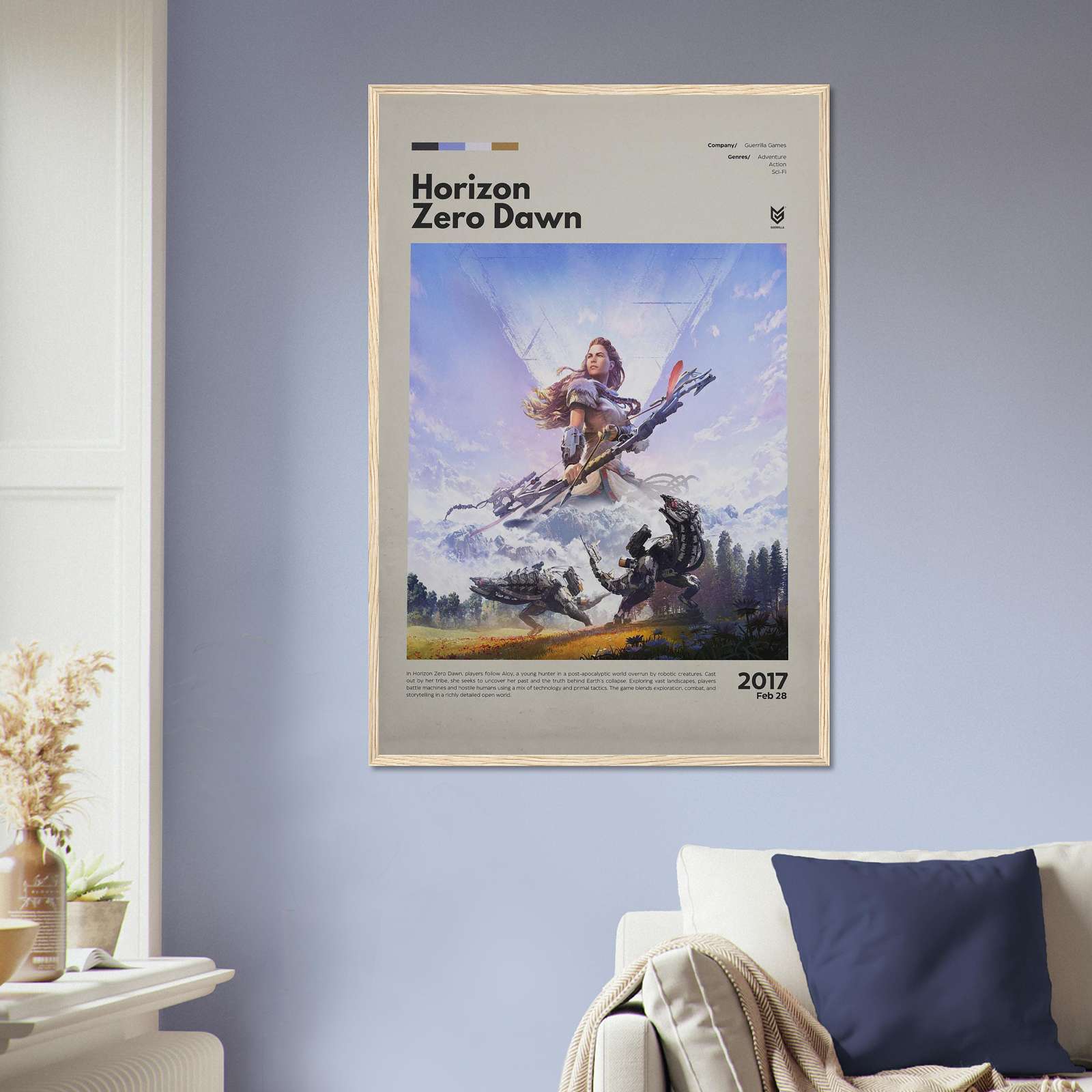 Horizon Zero Dawn Poster, Video Game Poster, Full-Size Poster, Ready to ...