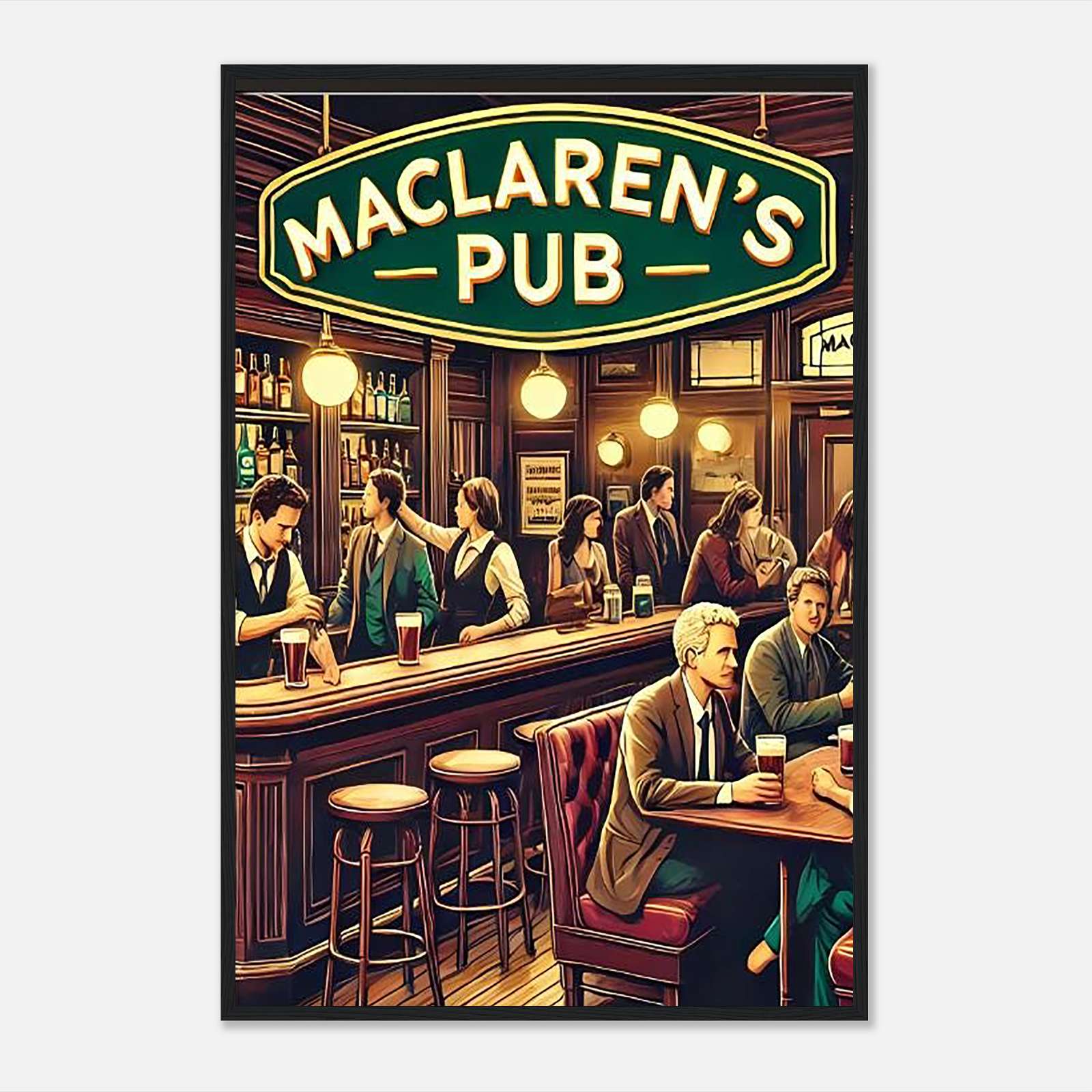 How Met Your Mother Poster, Unique Poster For Fans Of Ted, Marshall, Lily, Barney, And Robin ...