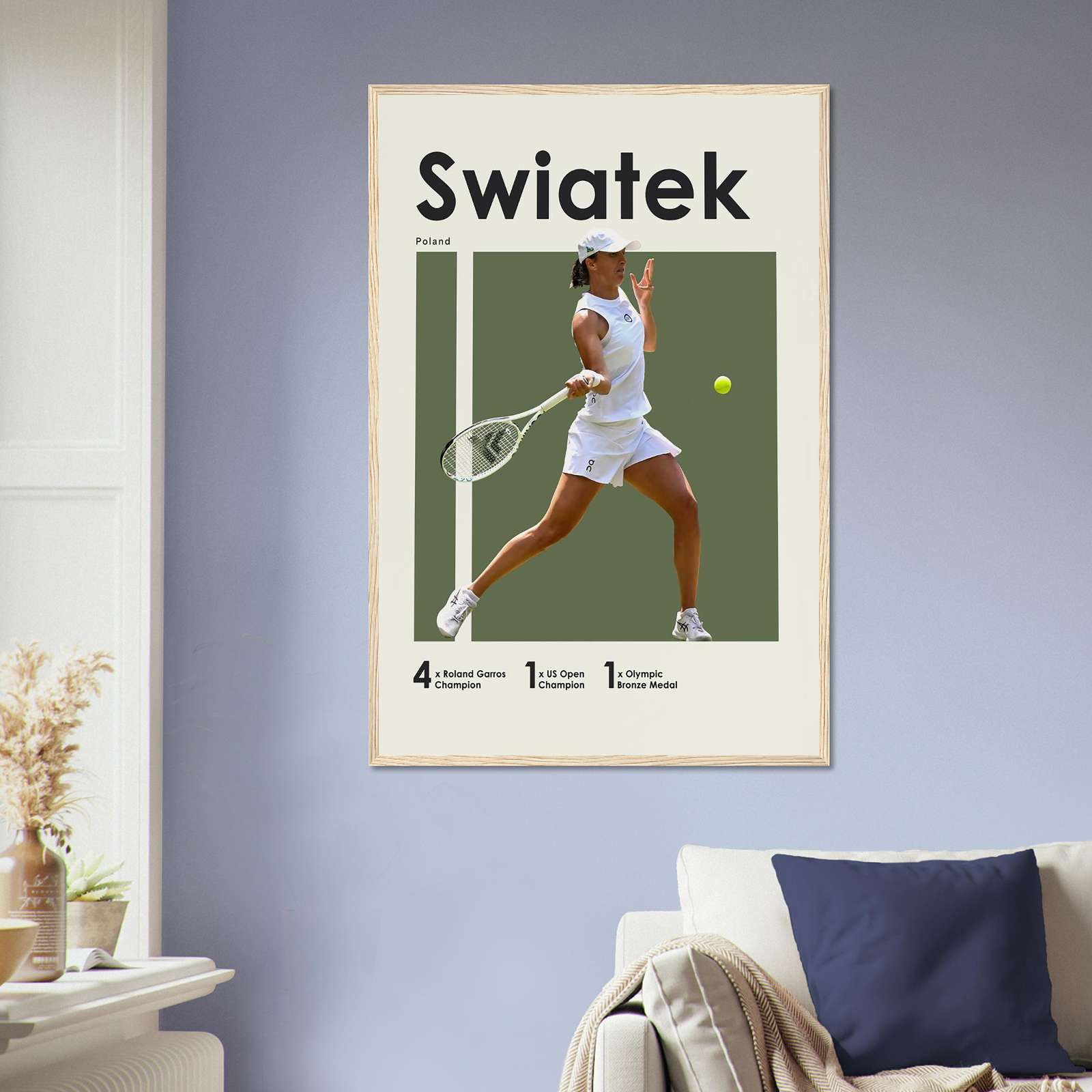Iga Swiatek Poster, Sports Poster, Tennis Poster, Full-Size Poster ...