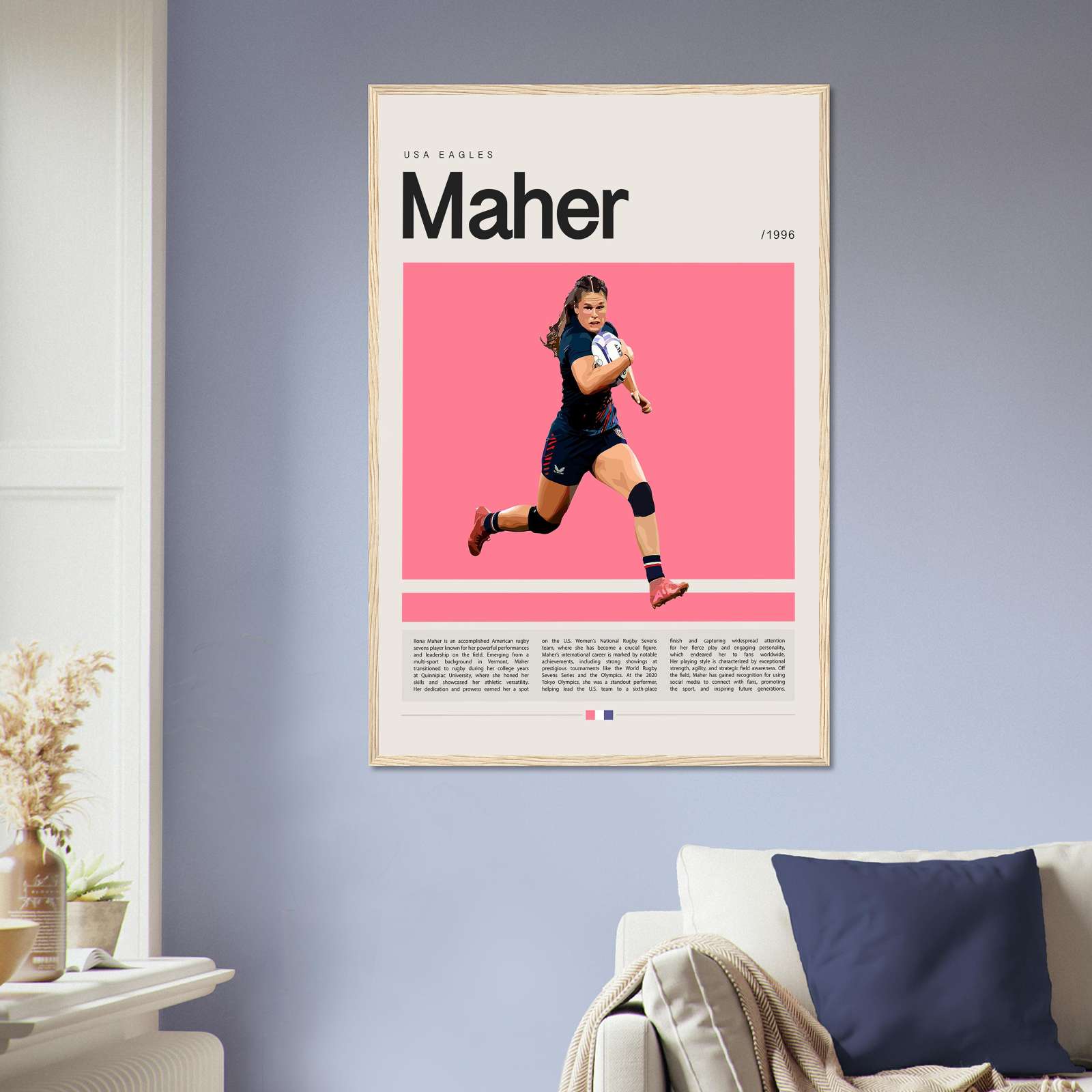 Ilona Maher Poster, Rugby Poster, Sports Poster, Full-Size Poster ...