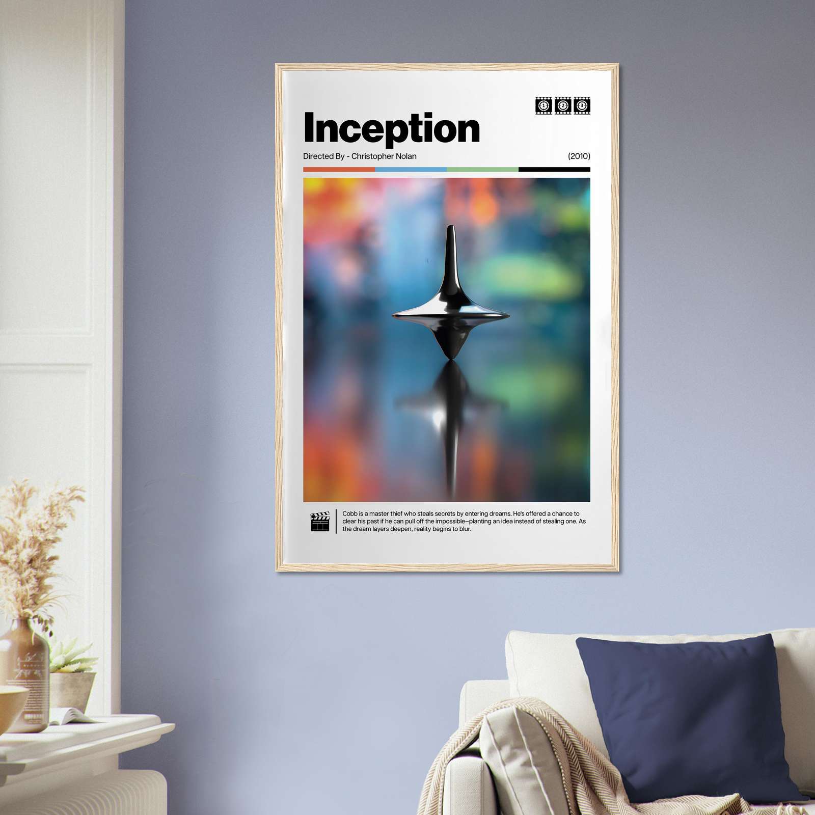 Inception Movie Poster, Sci Fi Movie Poster, Classic Movie Poster, Full ...