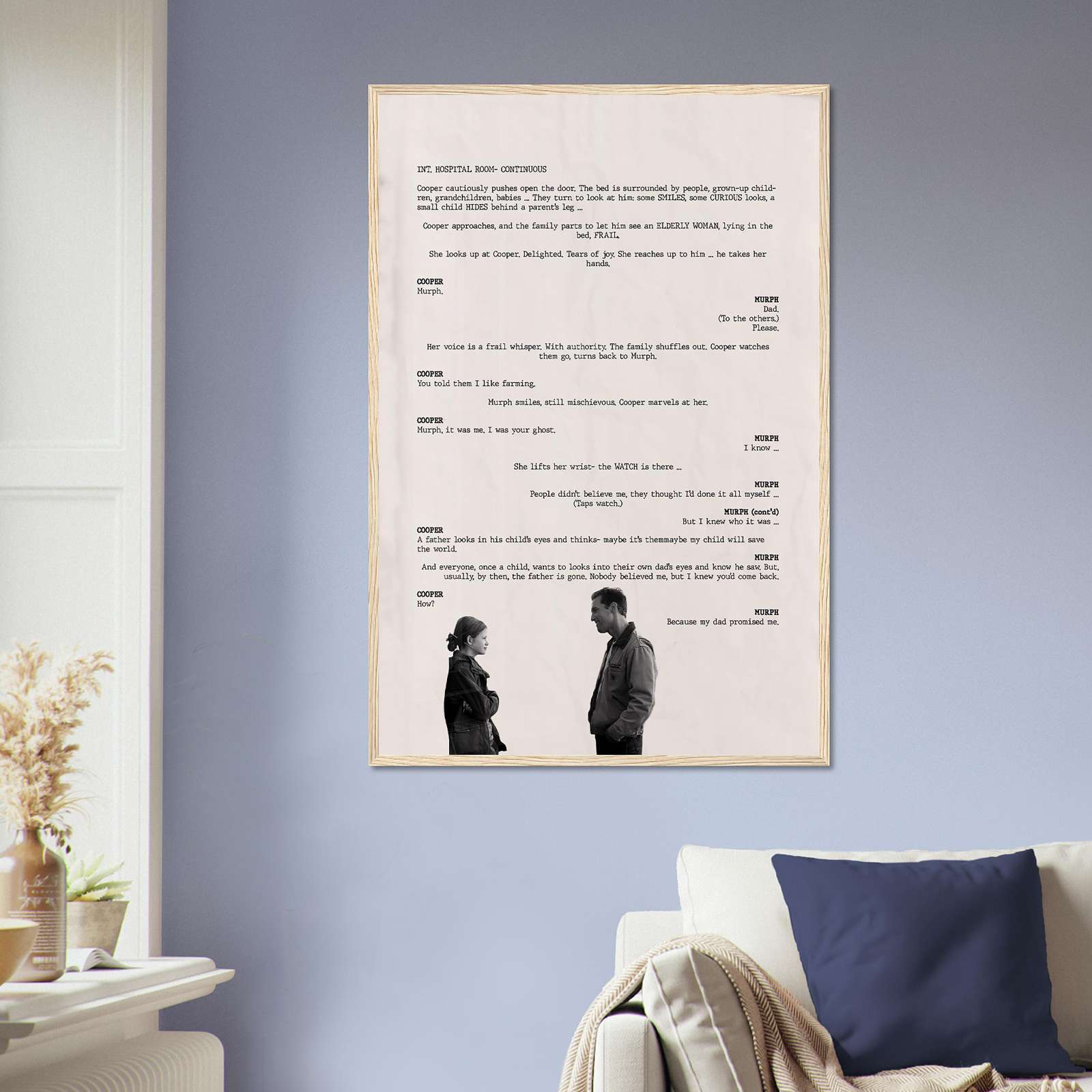 Interstellar Movie Script Poster, Final Scene Scripts, Screenplay Movie ...