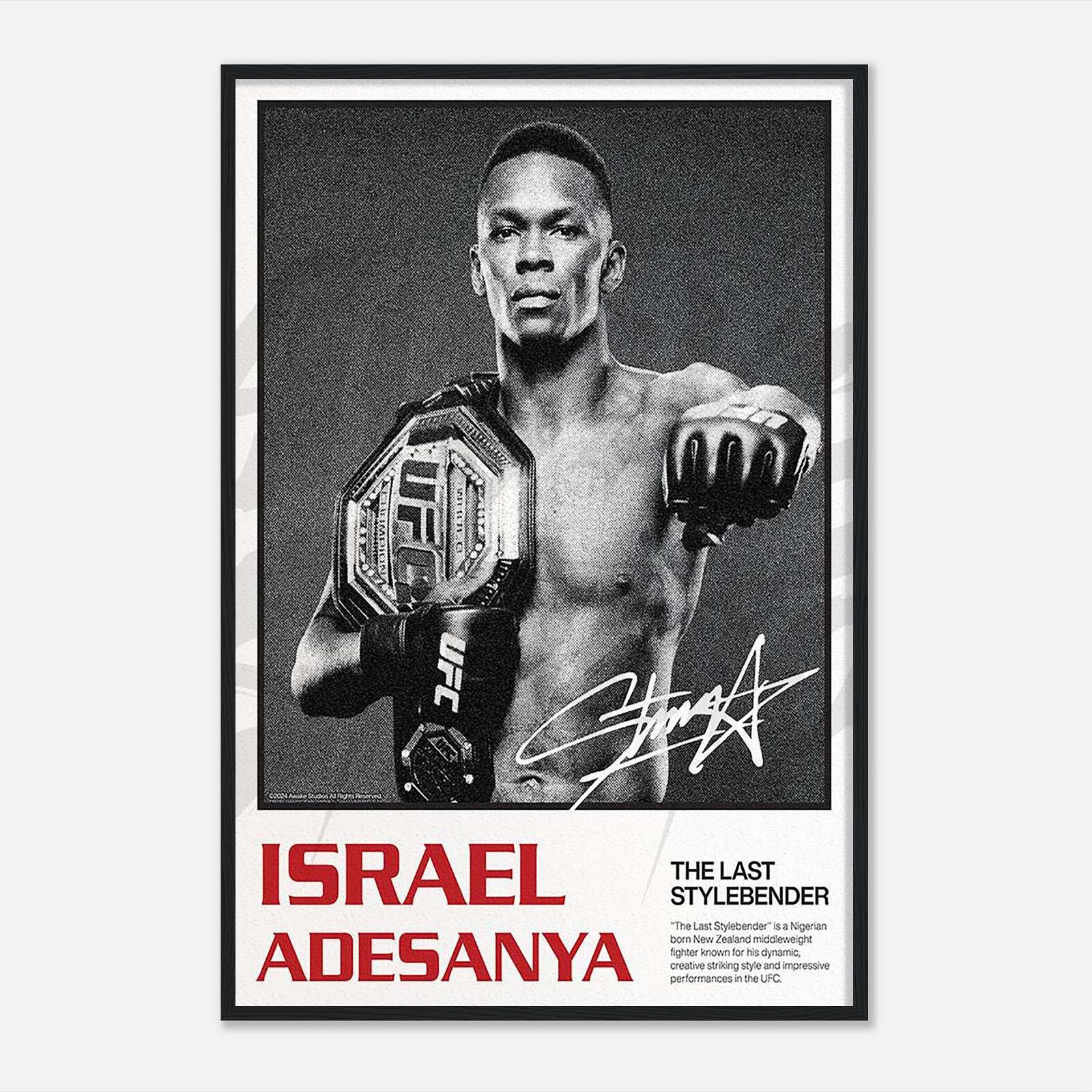 Israel Adesanya Poster, Mma Poster, Sports Poster, Mixed Martial Arts ...
