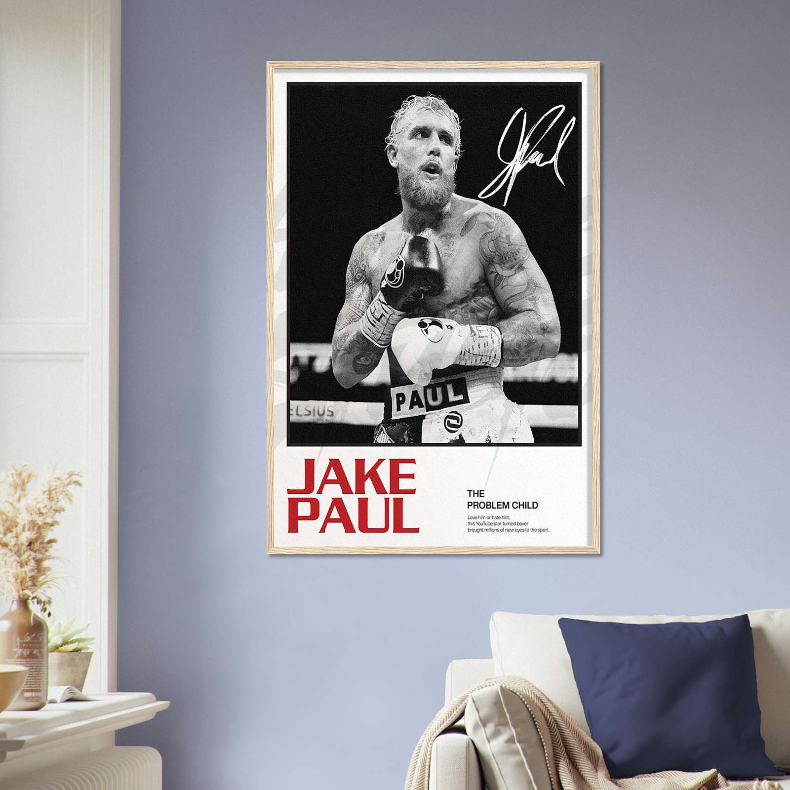 Jake Paul Poster, Mma Poster, Sports Poster, Boxing Fighter Poster ...