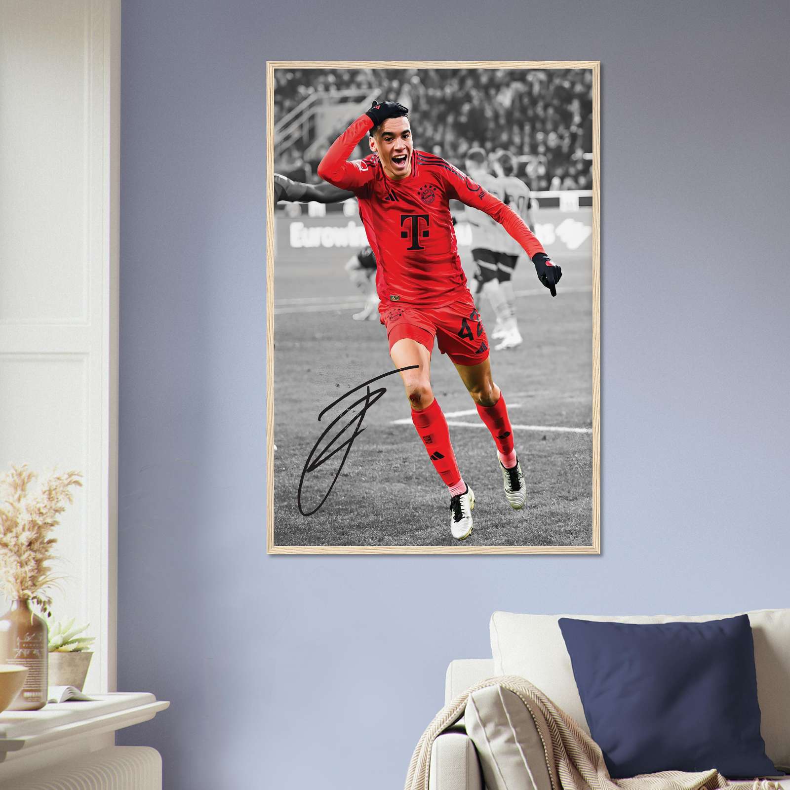 Jamal Musiala, Sports Poster, Football Poster, Full-Size Poster, Ready ...