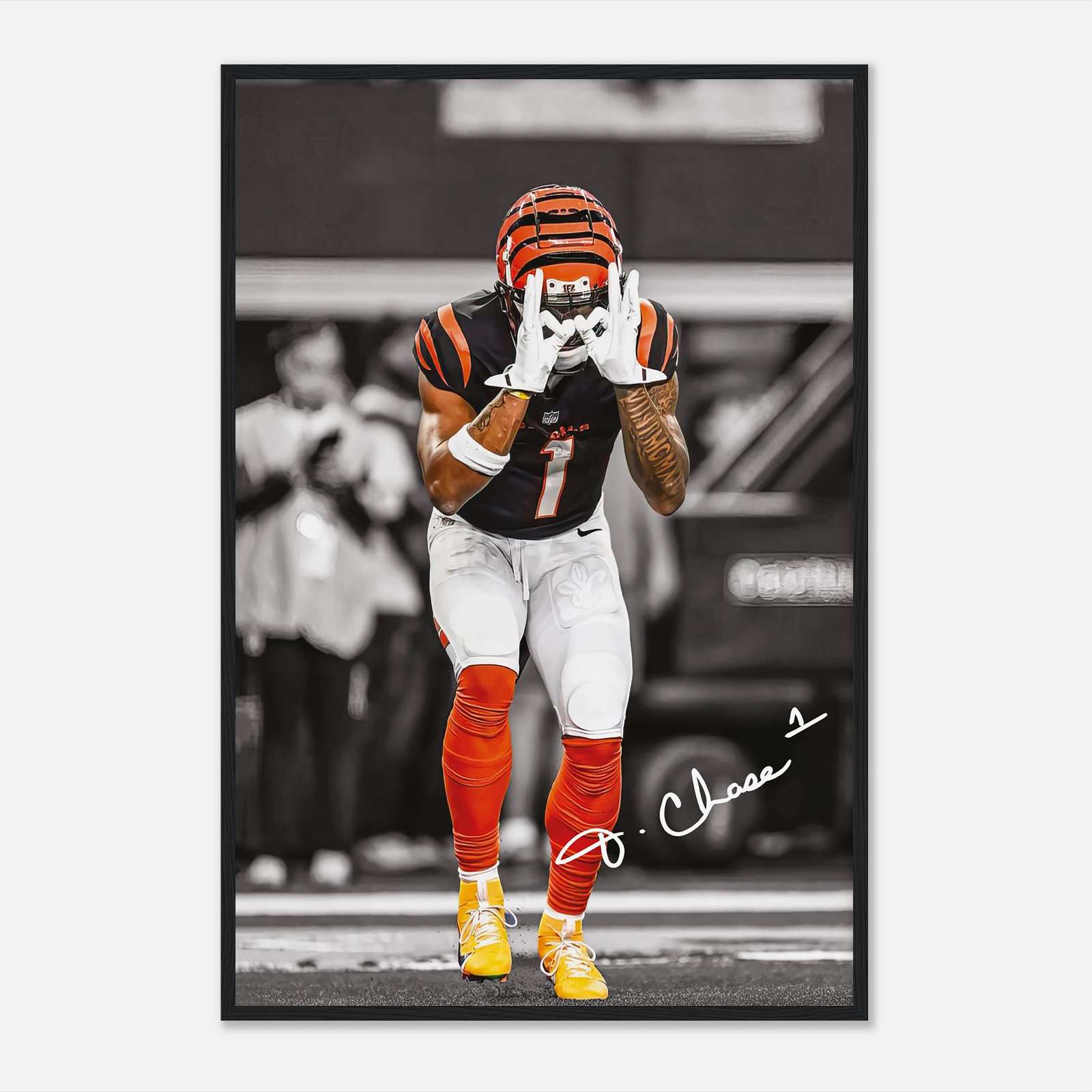Ja'Marr Chase Poster, American Football Poster, Sports Poster, Full ...