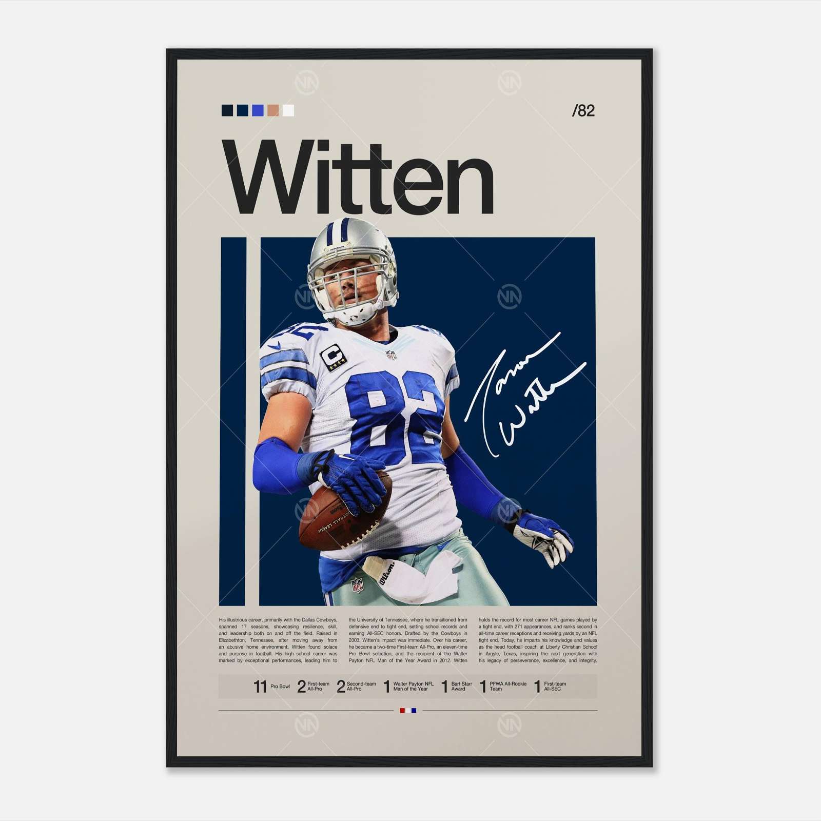 Jason Witten Poster, Sports Poster, Football Poster, Full-Size Poster ...