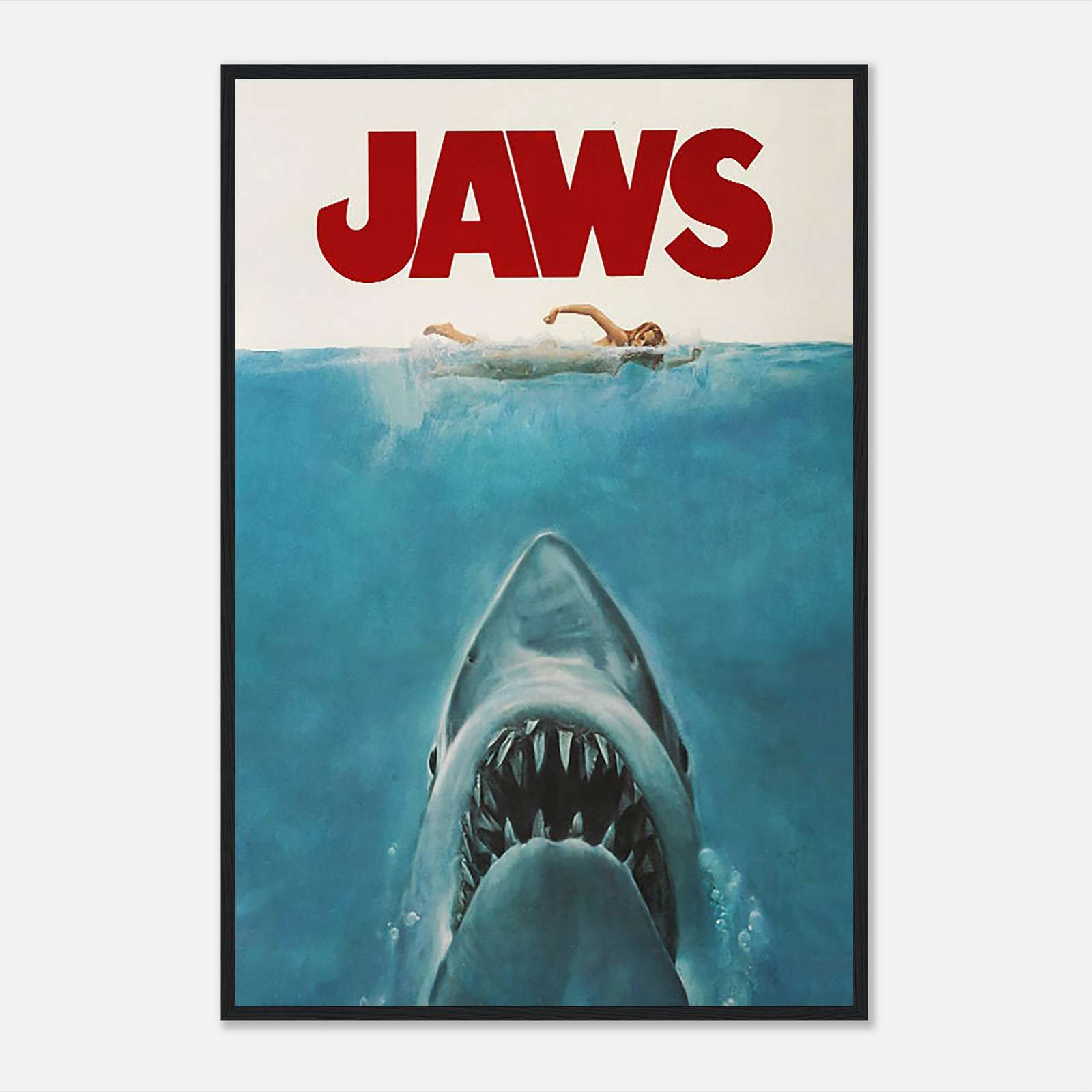 Jaws Movie Poster ,Classic Cinema Print Retro Horror Film Wall Art ...