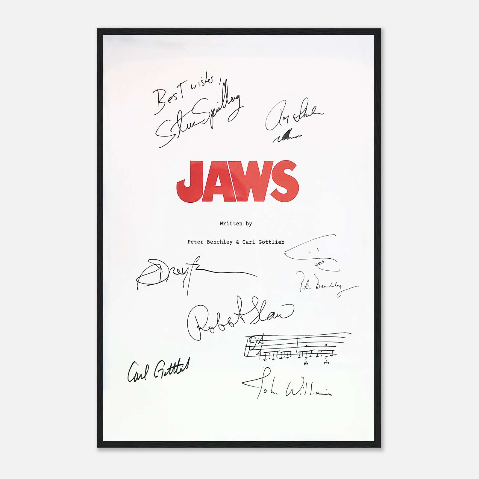 Jaws Movie Poster, Classic Movie Poster, Full-Size Poster, Ready to ...