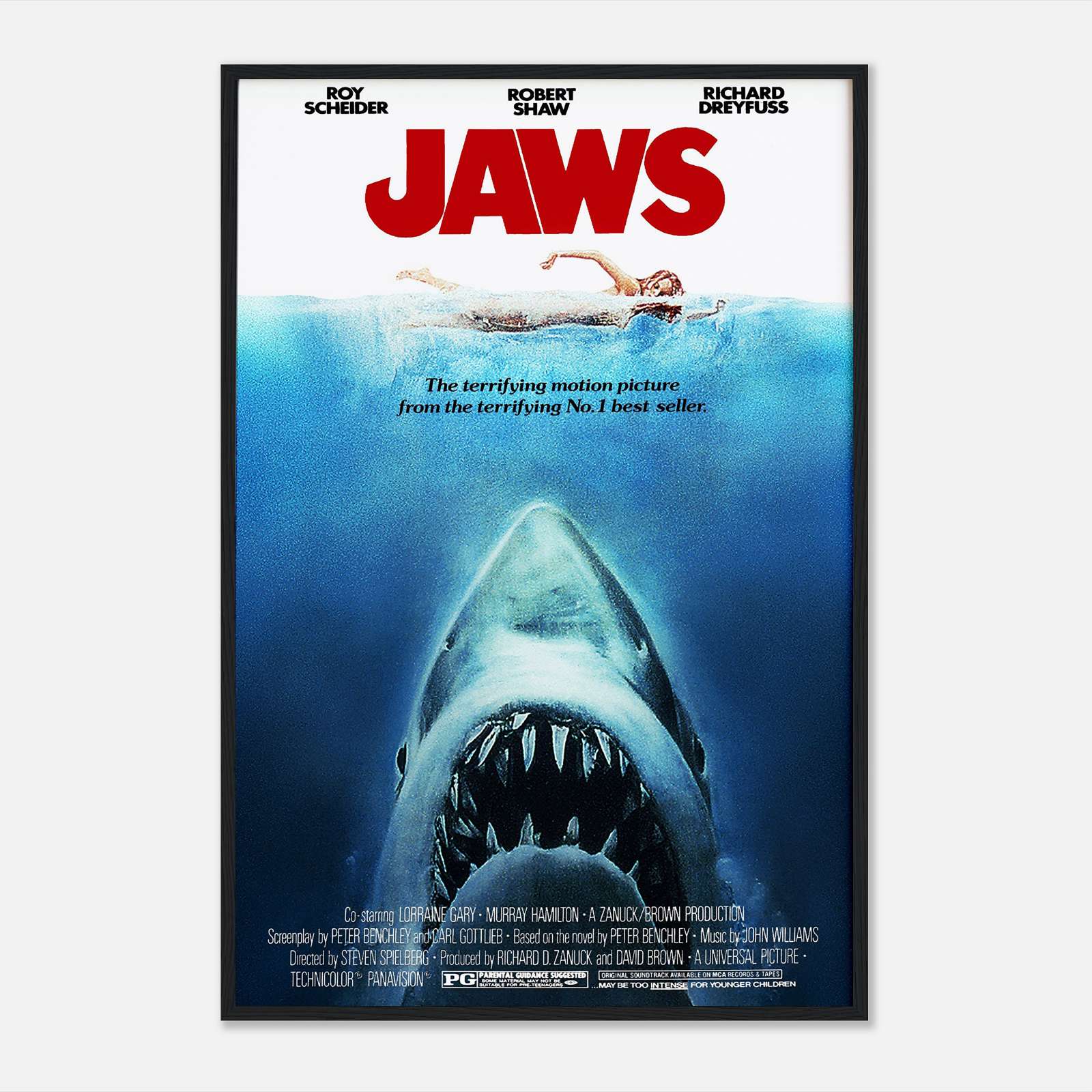 Jaws Movie Poster, Full-Size Movie Poster, Ready to Hang - Citiesbox