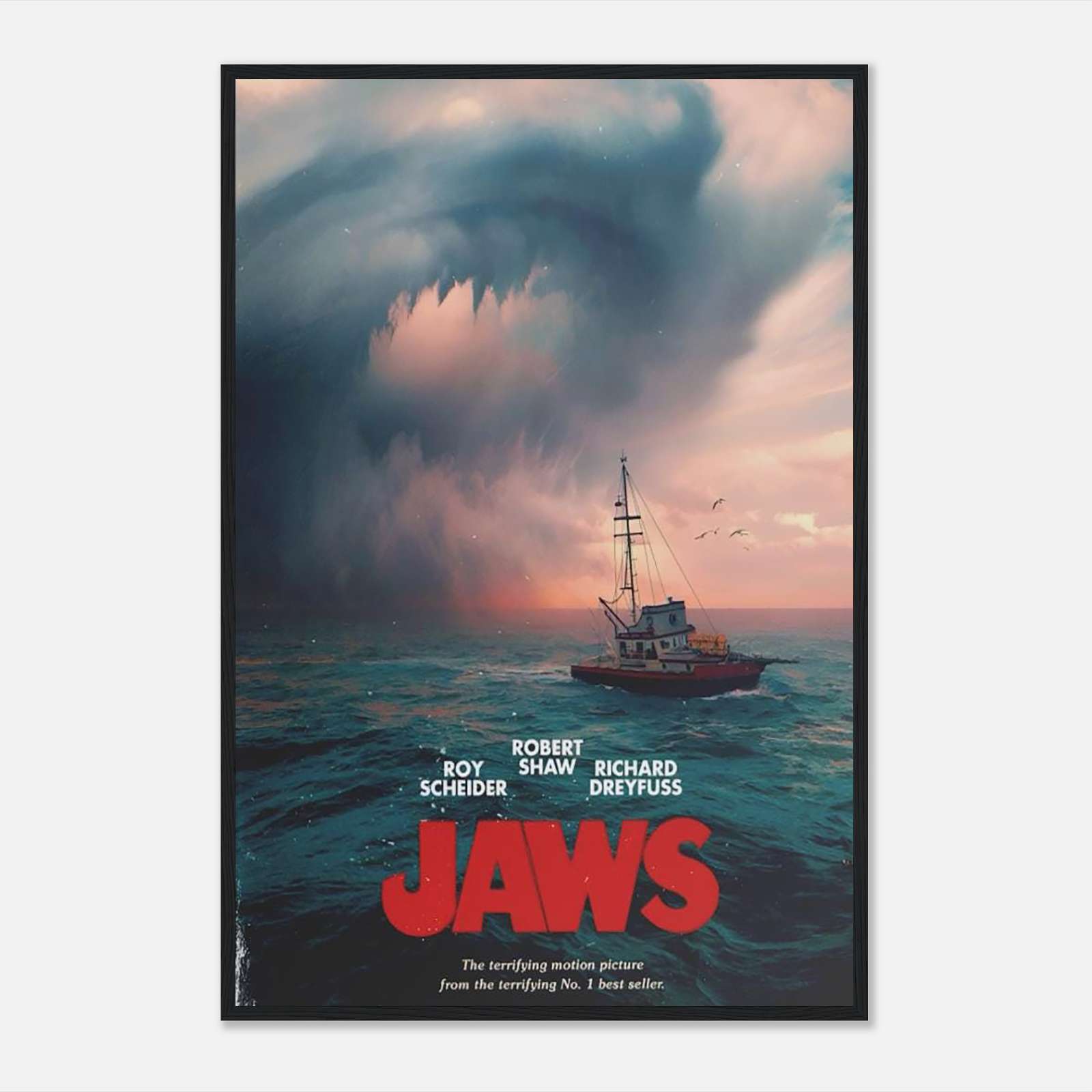 Jaws Movie Poster, Jaws Film Poster, Horror Movie Poster, Full-Size ...