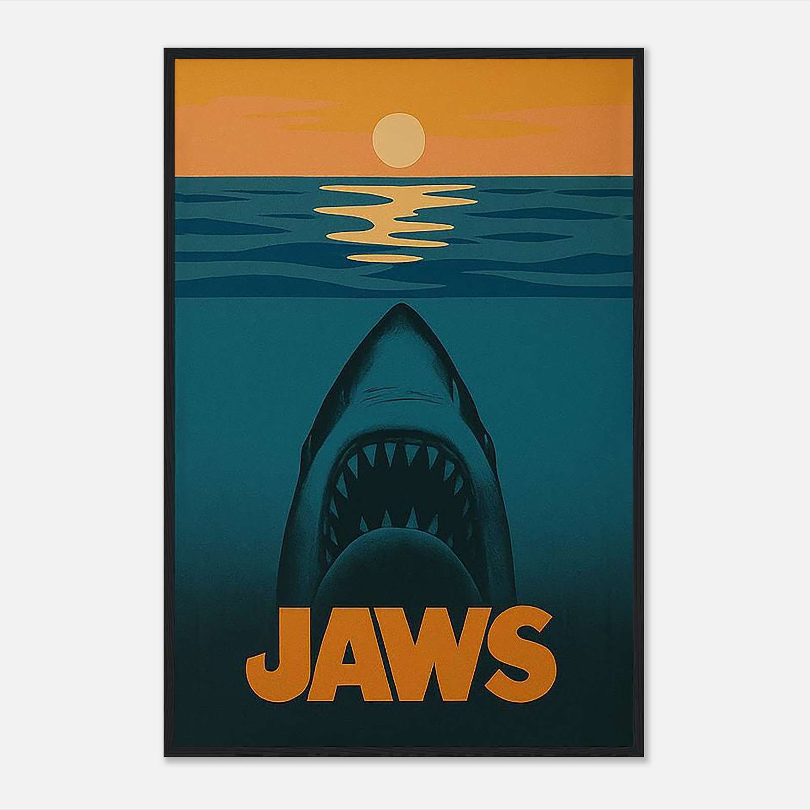 Jaws Movie Poster, Jaws Poster, Retro Shark Poster, Full-Size Poster ...