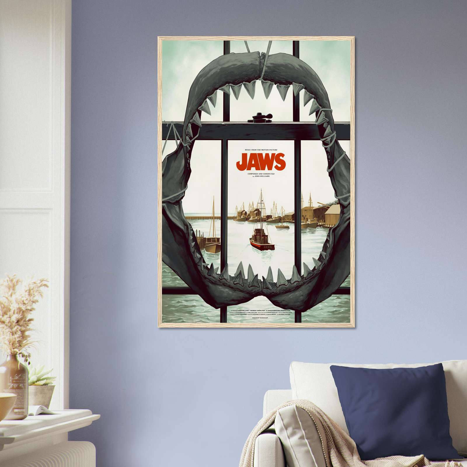 Jaws Movie Poster, Jaws Poster, Vintage Movie Poster, Gift Movie Poster ...