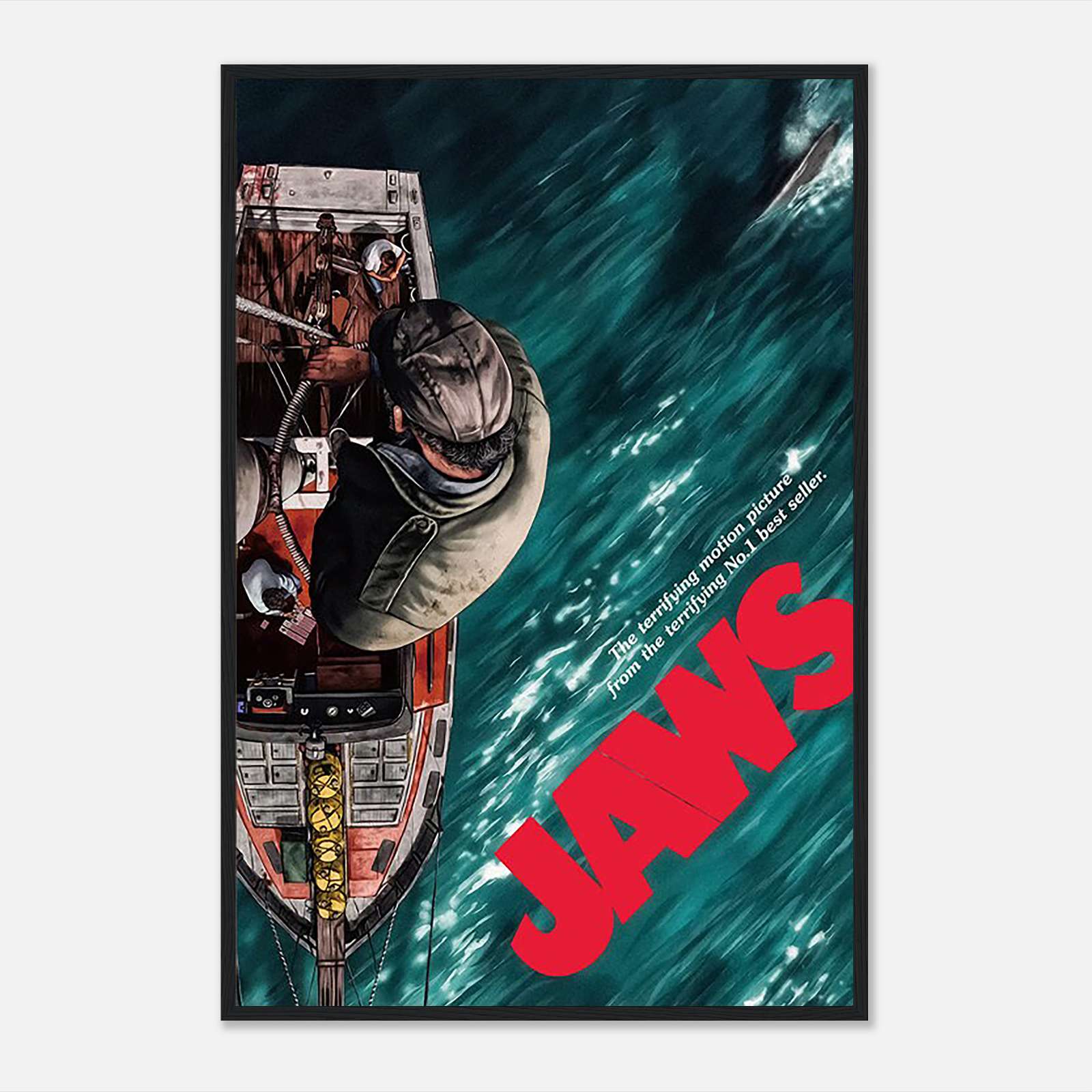 Jaws Movie Poster, Vintage Movie Poster, Full-Size Poster, Ready to ...