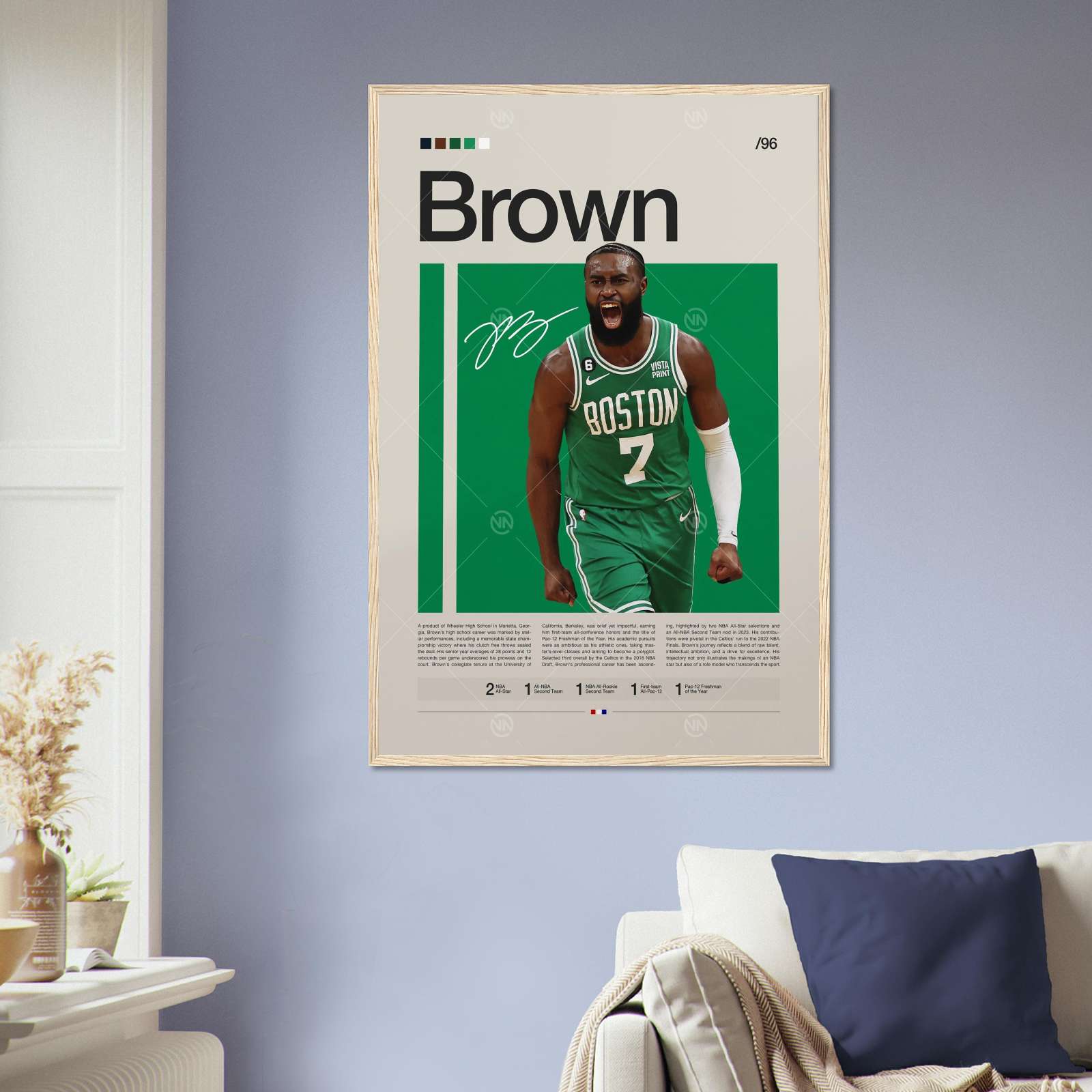 Jaylen Brown Poster, Basketball Poster, Sports Poster, Full-Size Poster ...