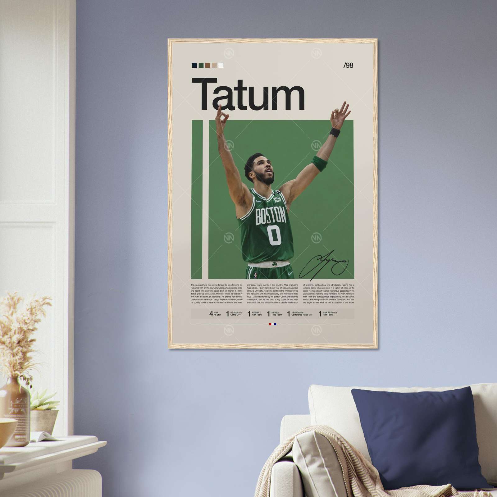 Jayson Tatum Poster, Basketball Poster, Sports Poster, Full-Size Poster ...