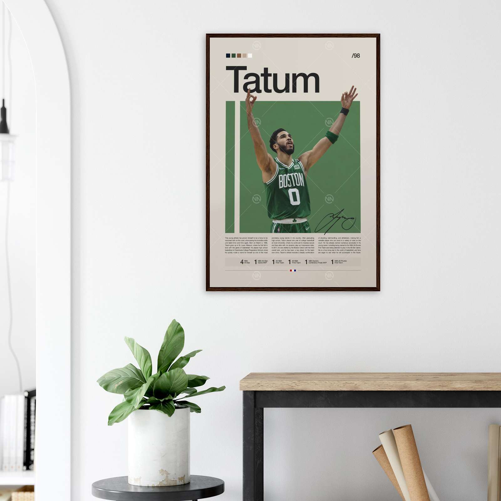 Jayson Tatum Poster, Basketball Poster, Sports Poster, Full-Size Poster ...