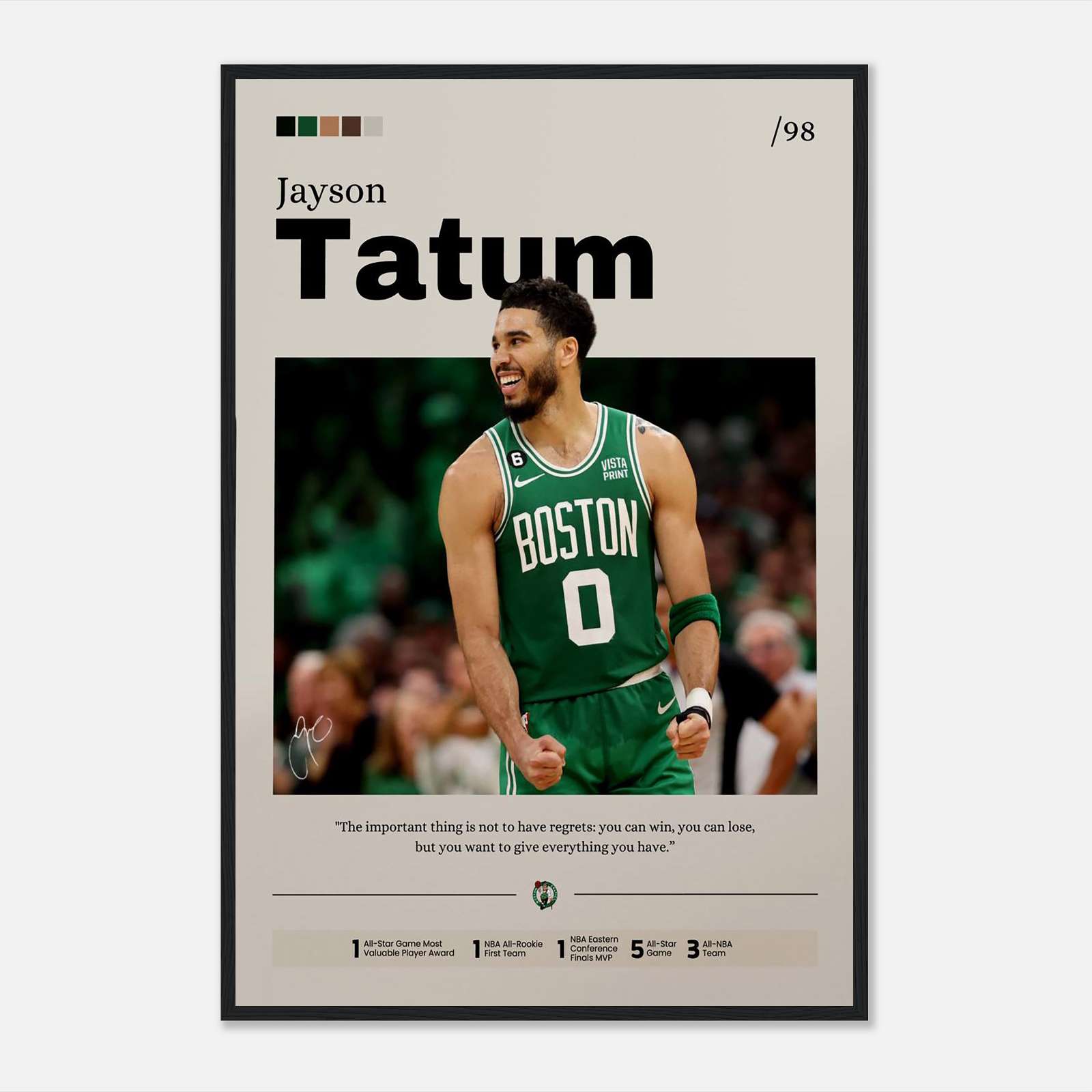 Jayson Tatum Full-Size Poster, Ready to Hang - Citiesbox