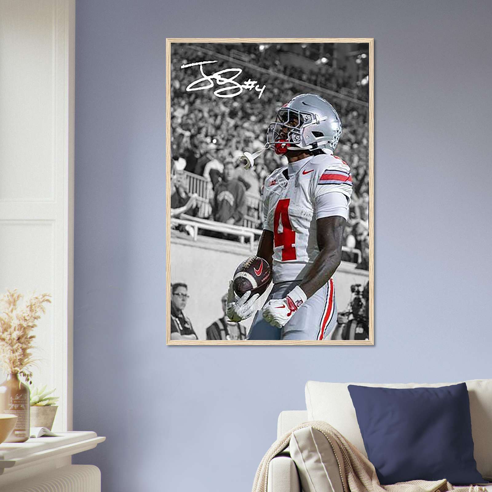 Jeremiah Smith Poster, American Football Poster, Sports Poster 1, Full ...