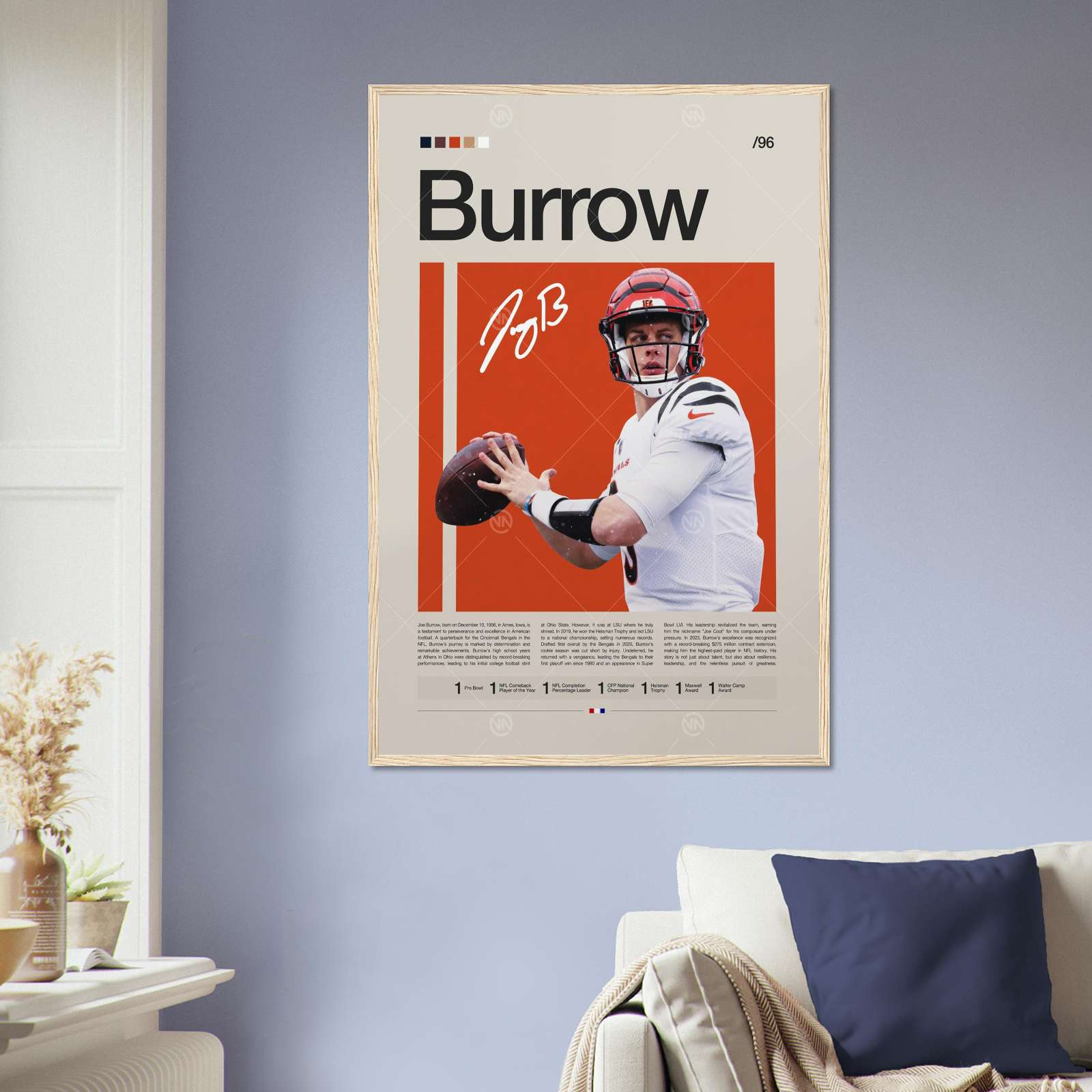 Joe Burrow Poster, Football Poster, Sports Poster, Full-Size Poster ...
