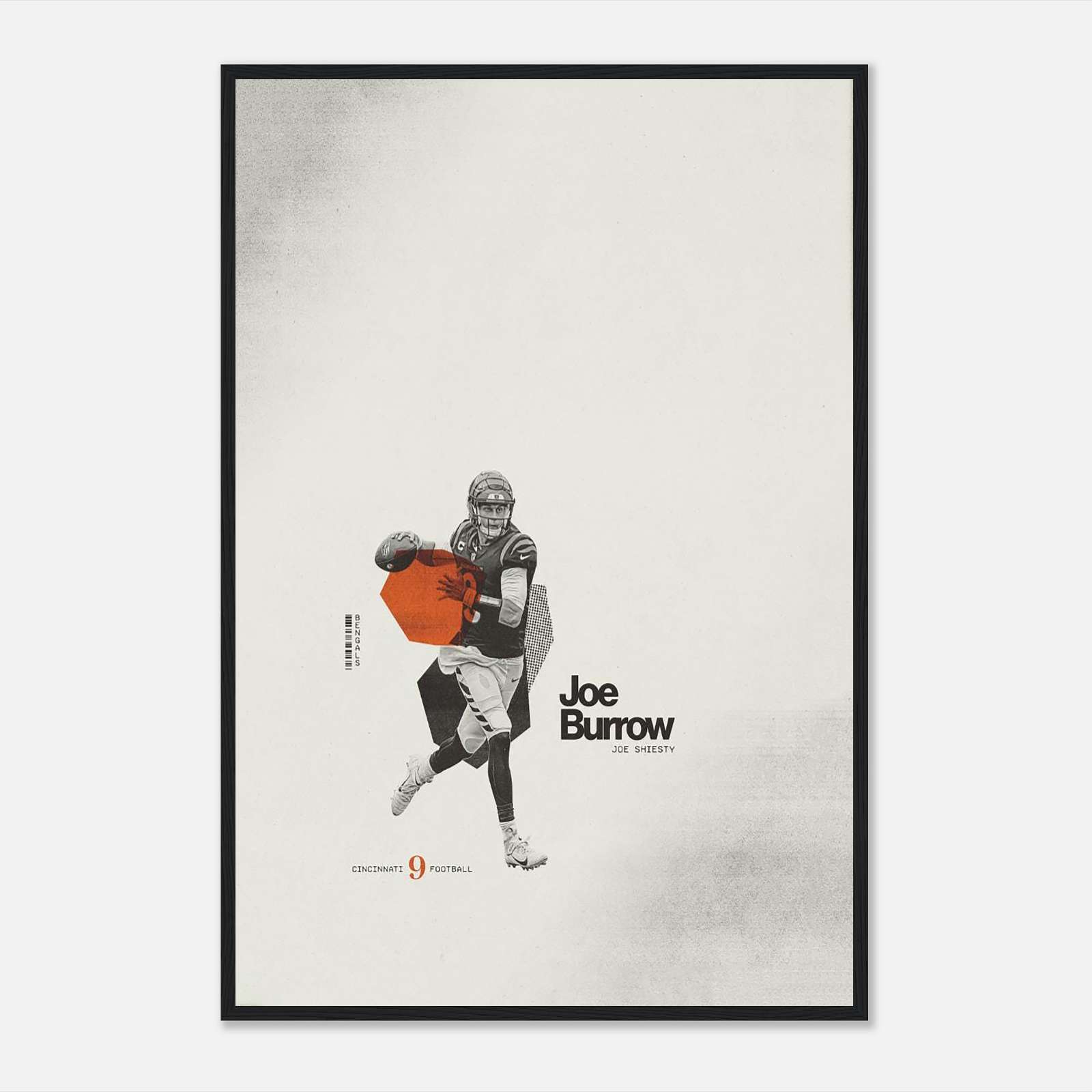 Joe Burrow Poster, Sports Poster, American Football Poster, Full-Size ...
