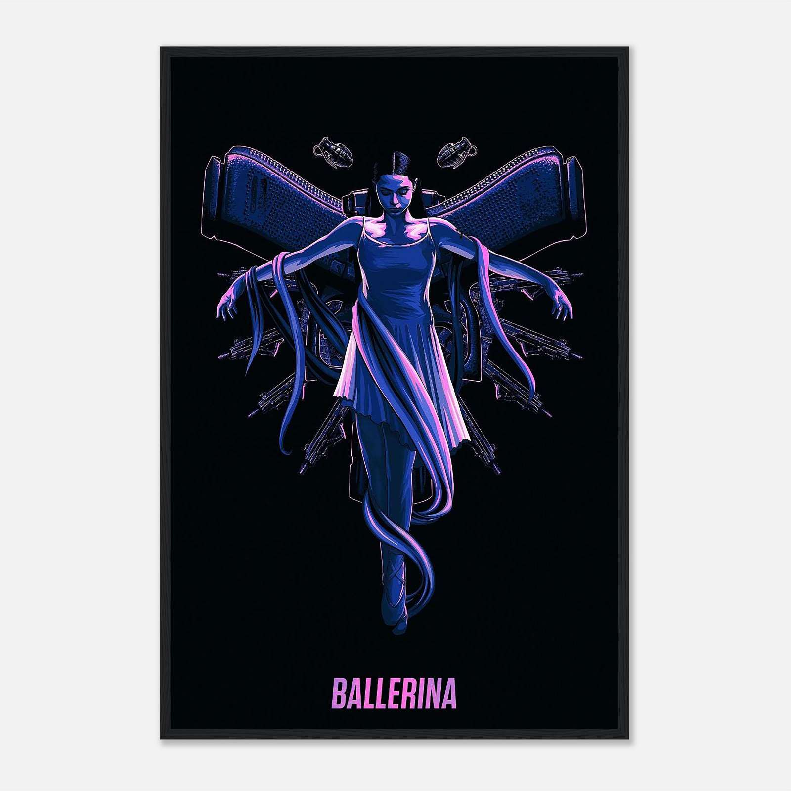John Wick Ballerina Movie Poster, Purple Ballerina Ana De Armas ...