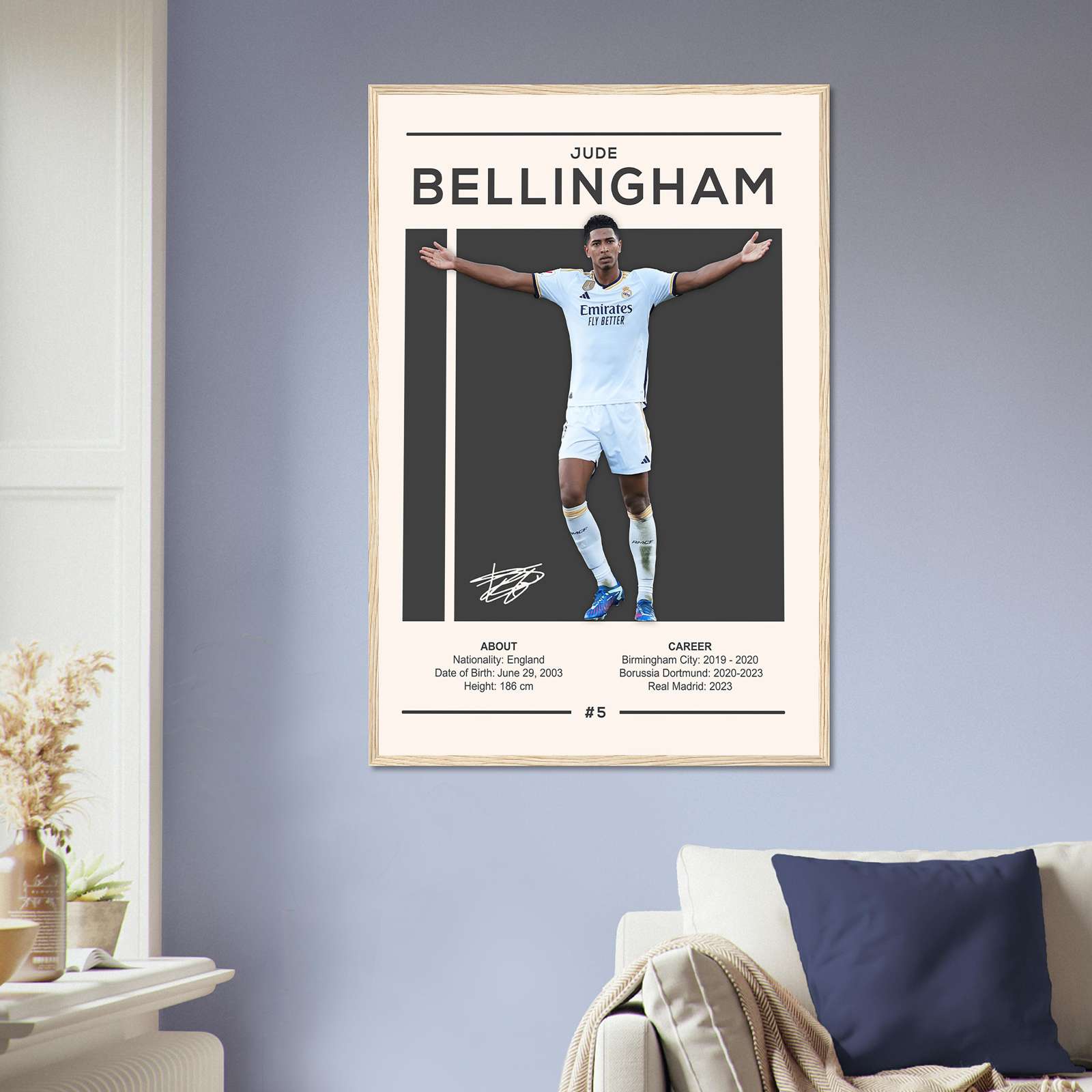 Jude Bellingham Poster, Sports Poster, Football Poster, Football Player ...
