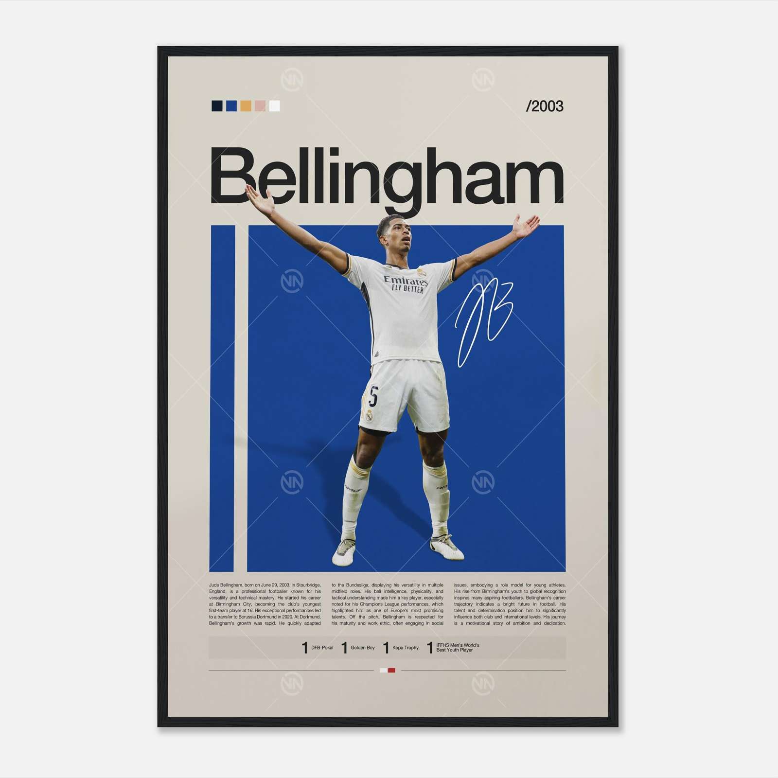 Jude Bellingham Poster, Sports Poster, Full-Size Poster, Ready to Hang ...