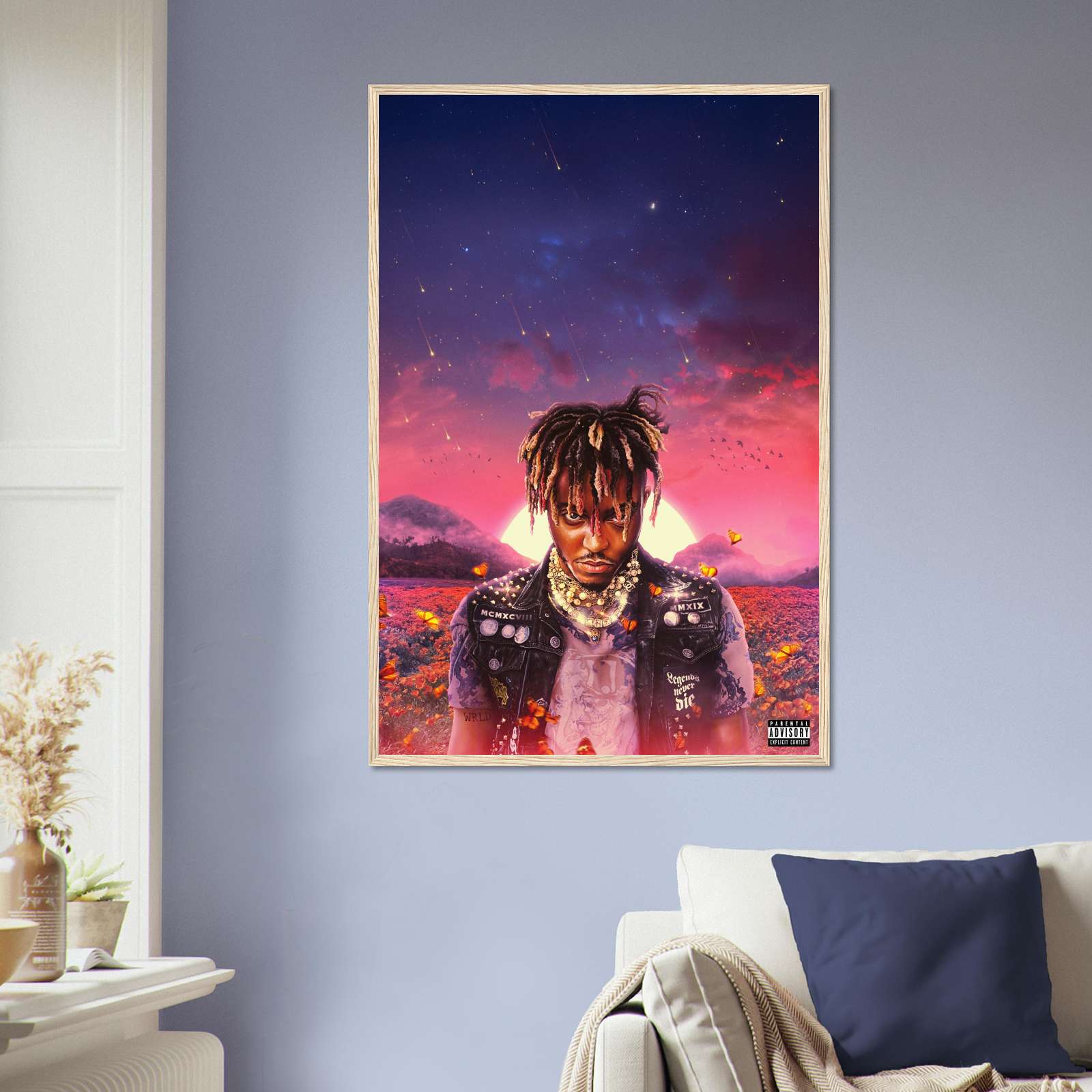 Juice Wrld Poster, Legends Never Die Poster, Rapper Poster, Full-Size ...