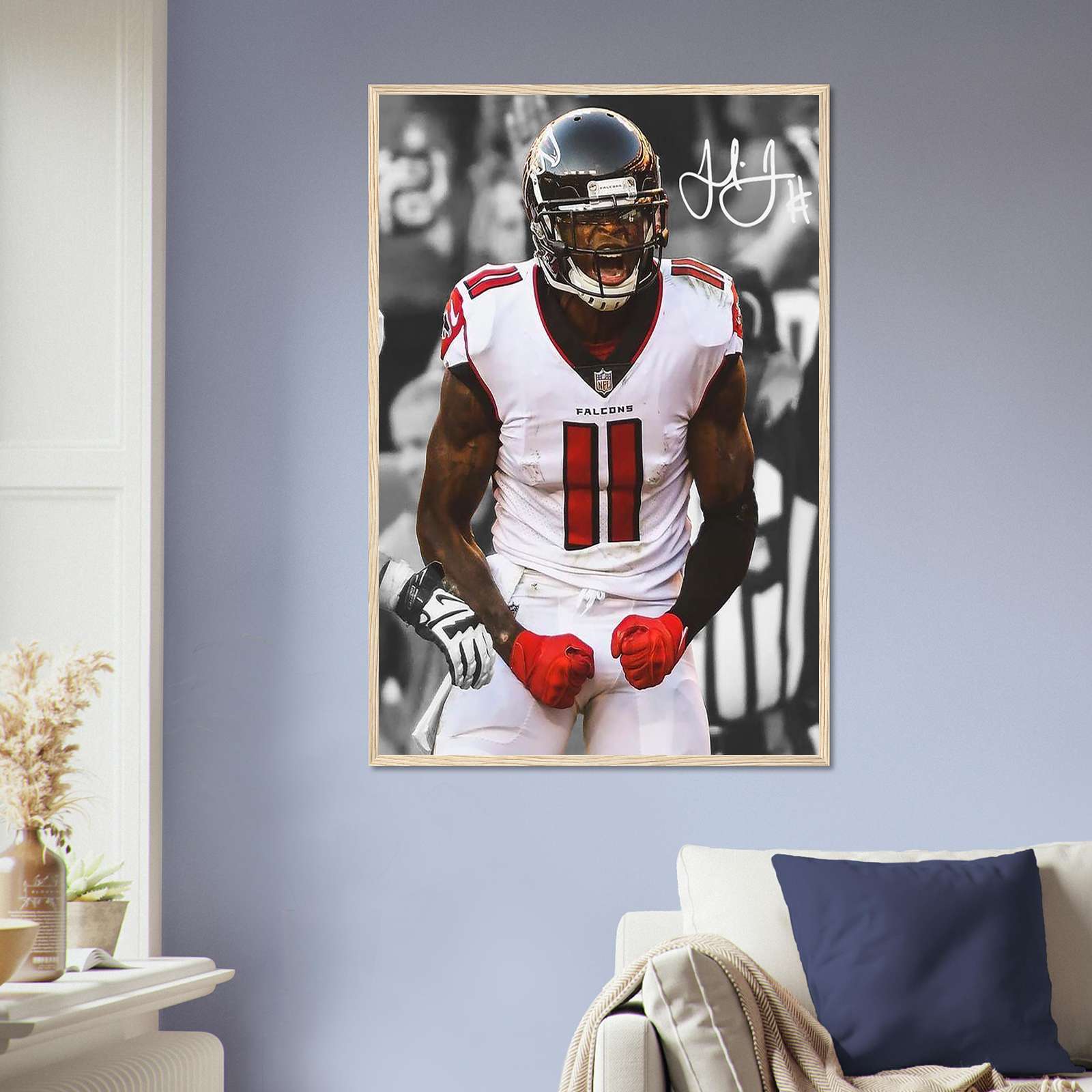 Julio Jones Poster, Sports Poster, American Football Poster, Full-Size ...