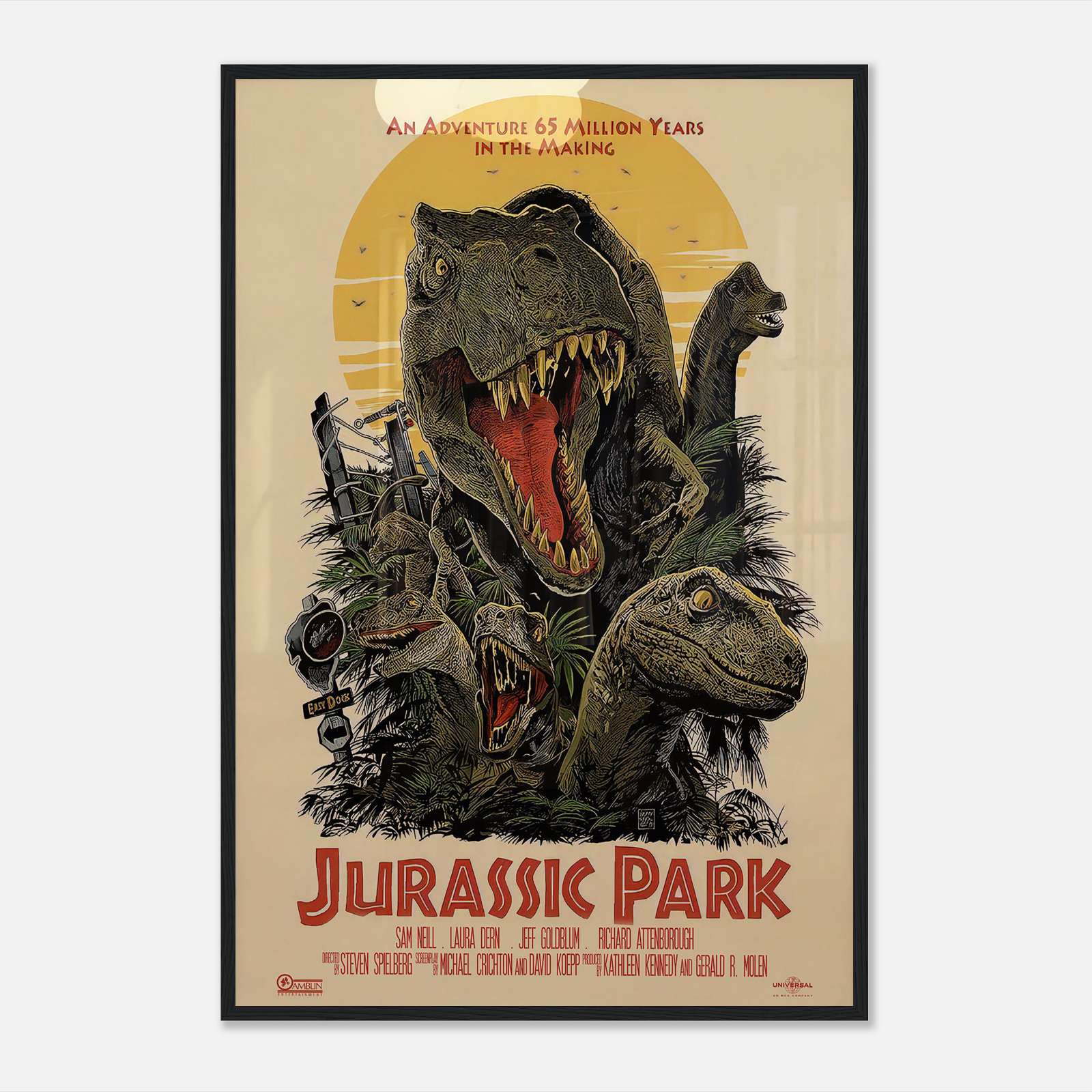 Jurassic Park Movie Poster, Full-Size Movie Poster, Ready to Hang ...