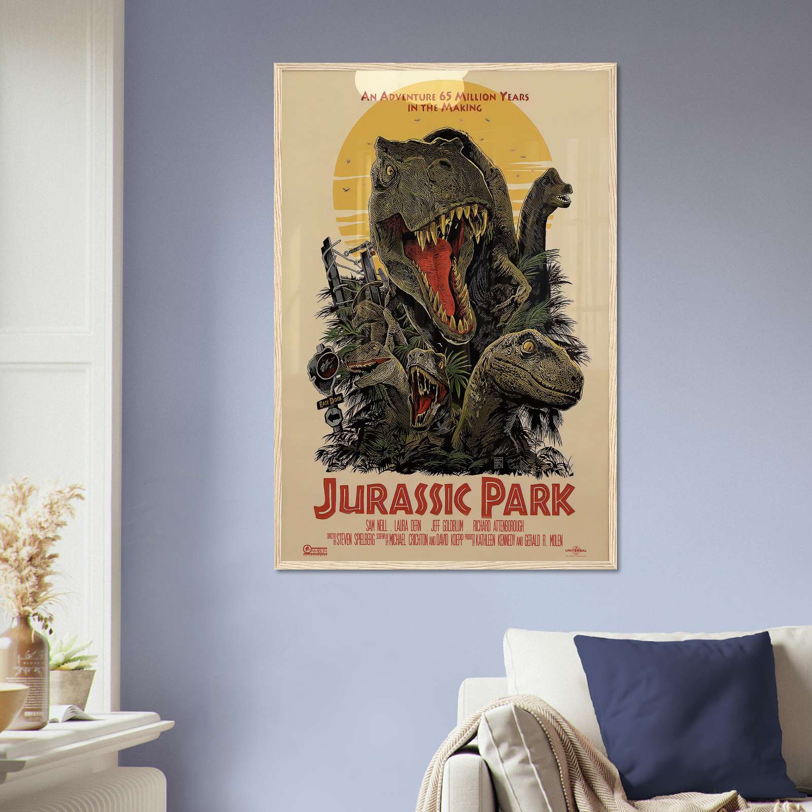Jurassic Park Movie Poster, Full-Size Movie Poster, Ready to Hang ...