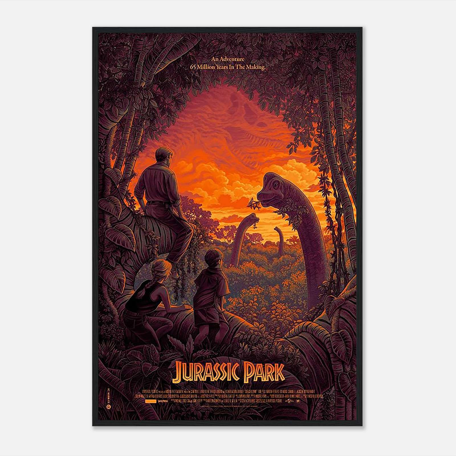 Jurassic Park Movie Poster, Jurassic Park Adventure Poster, Full-Size ...