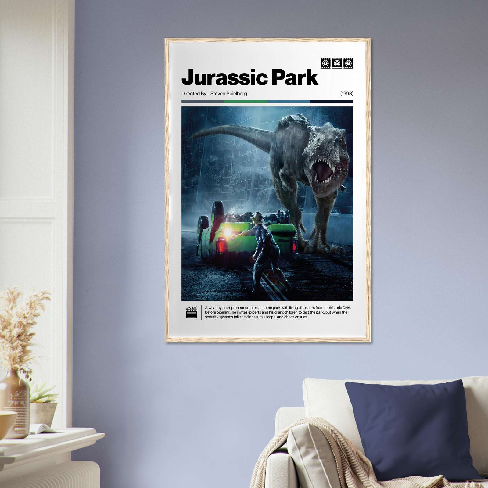 Jurassic Park Movie Poster, Sci Fi Movie Poster, Classic Movie Poster ...