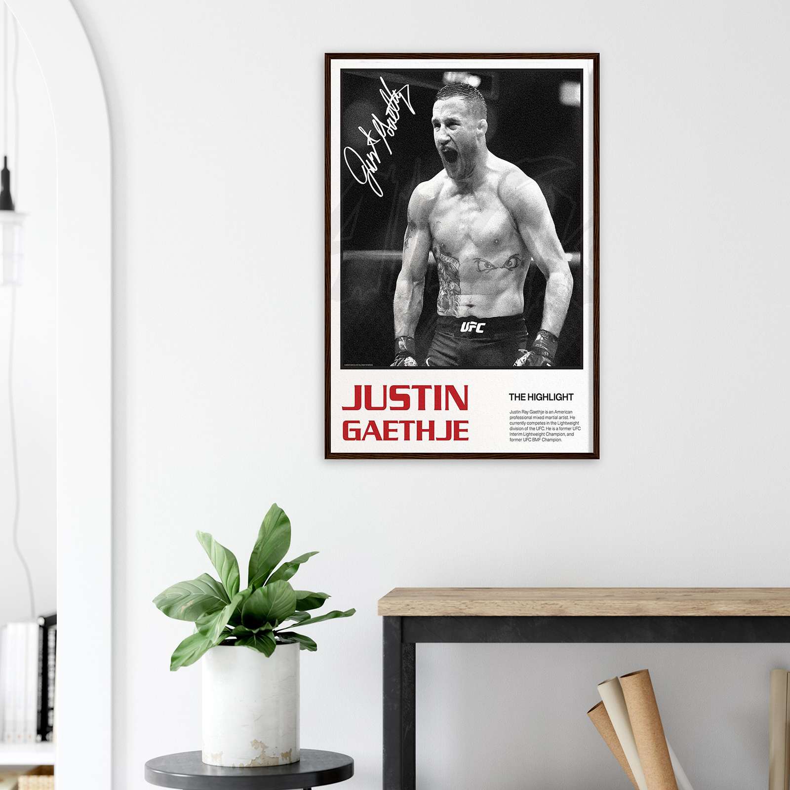 Justin Gaethje Poster, Boxing Poster, Mma Poster, Full-Size Poster ...