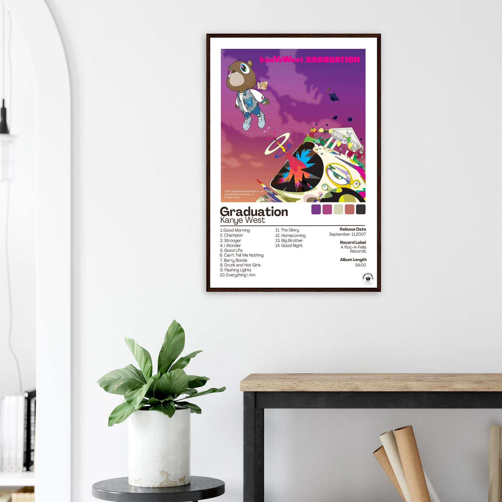 Kanye West Graduation Poster, Full-Size Poster, Ready to Hang - Citiesbox