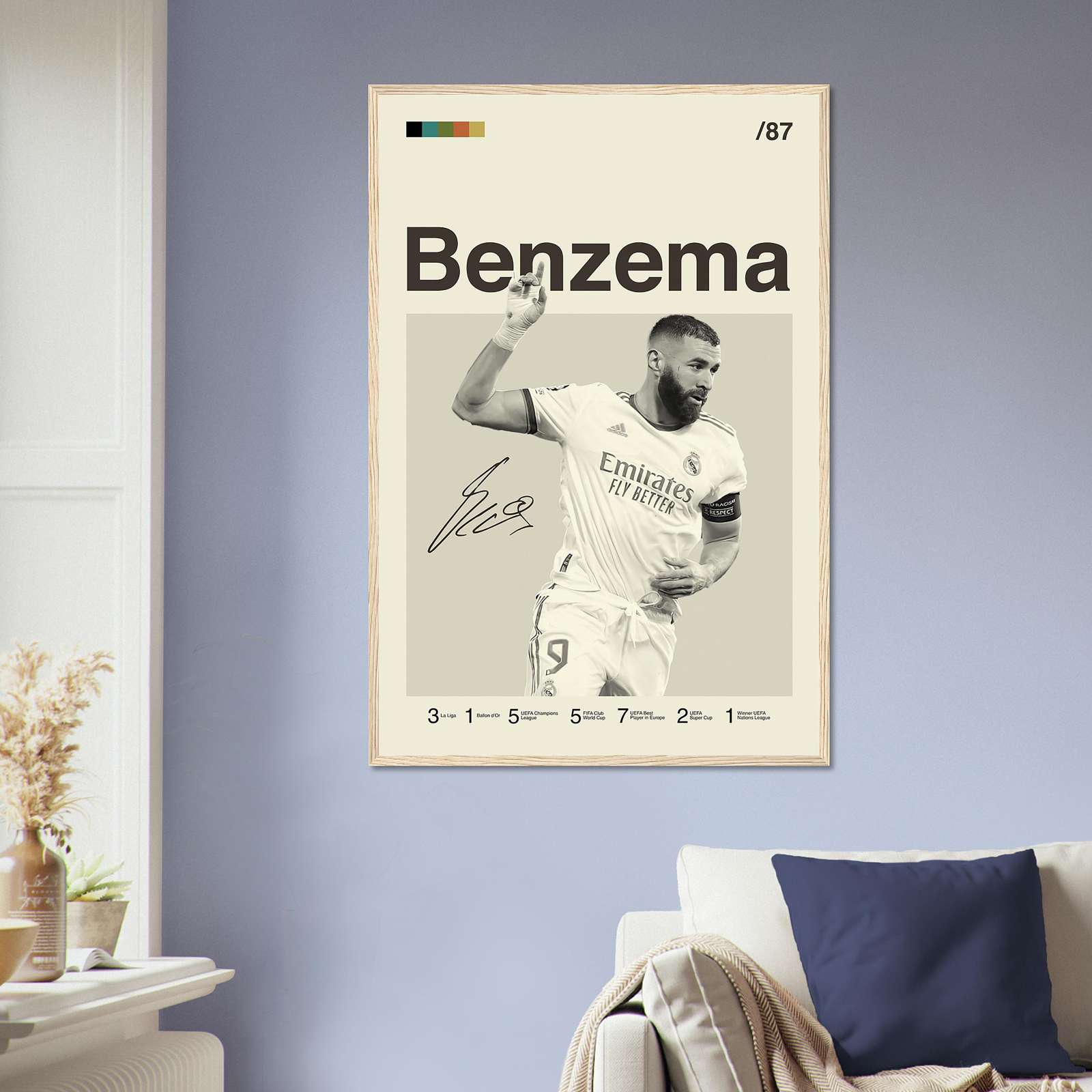 Karim Benzema Poster, Sports Poster, Football Poster, Full-Size Poster ...