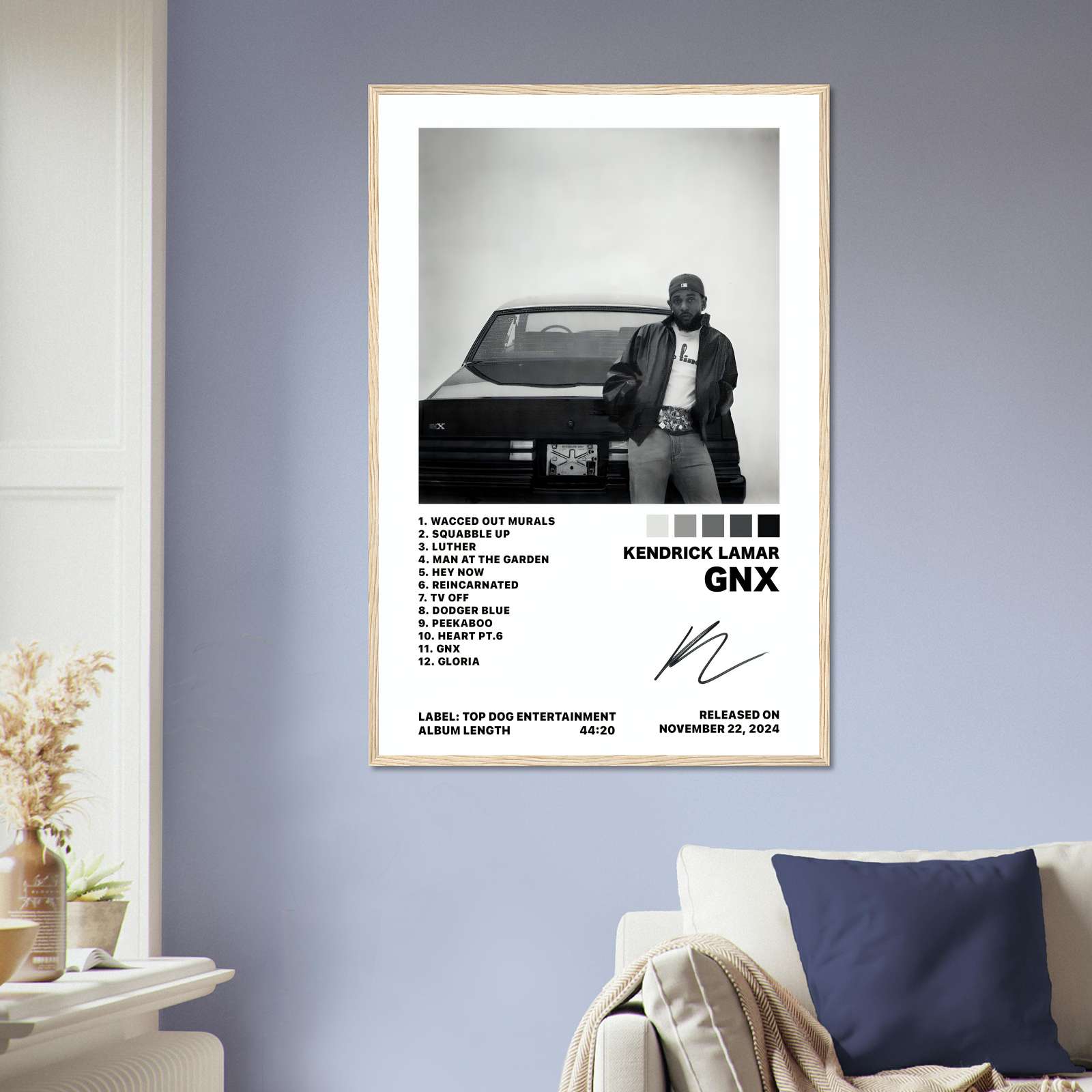 Kendrick Lamar Poster, Kendrick Lamar Gnx Album Poster, Full-Size ...