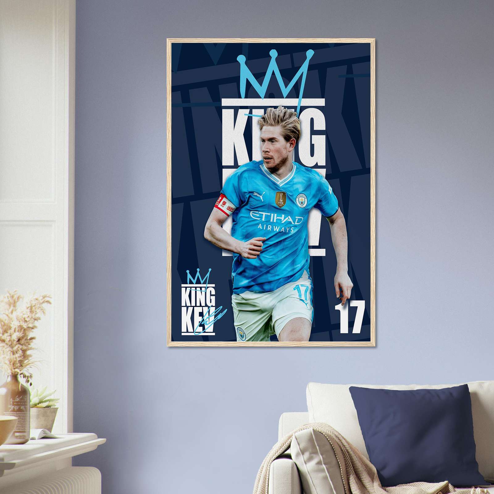 Kevin De Bruyne Poster, Sports Poster, Football Player Poster 1, Full ...
