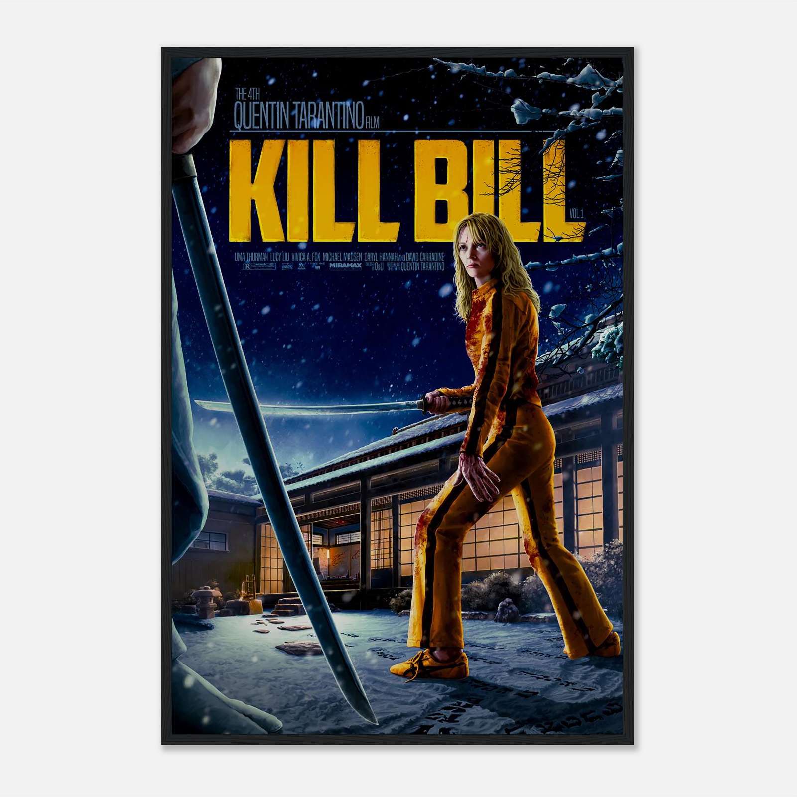Kill Bill Movie Poster, Vintage Movie Poster, Full-Size Poster, Ready ...