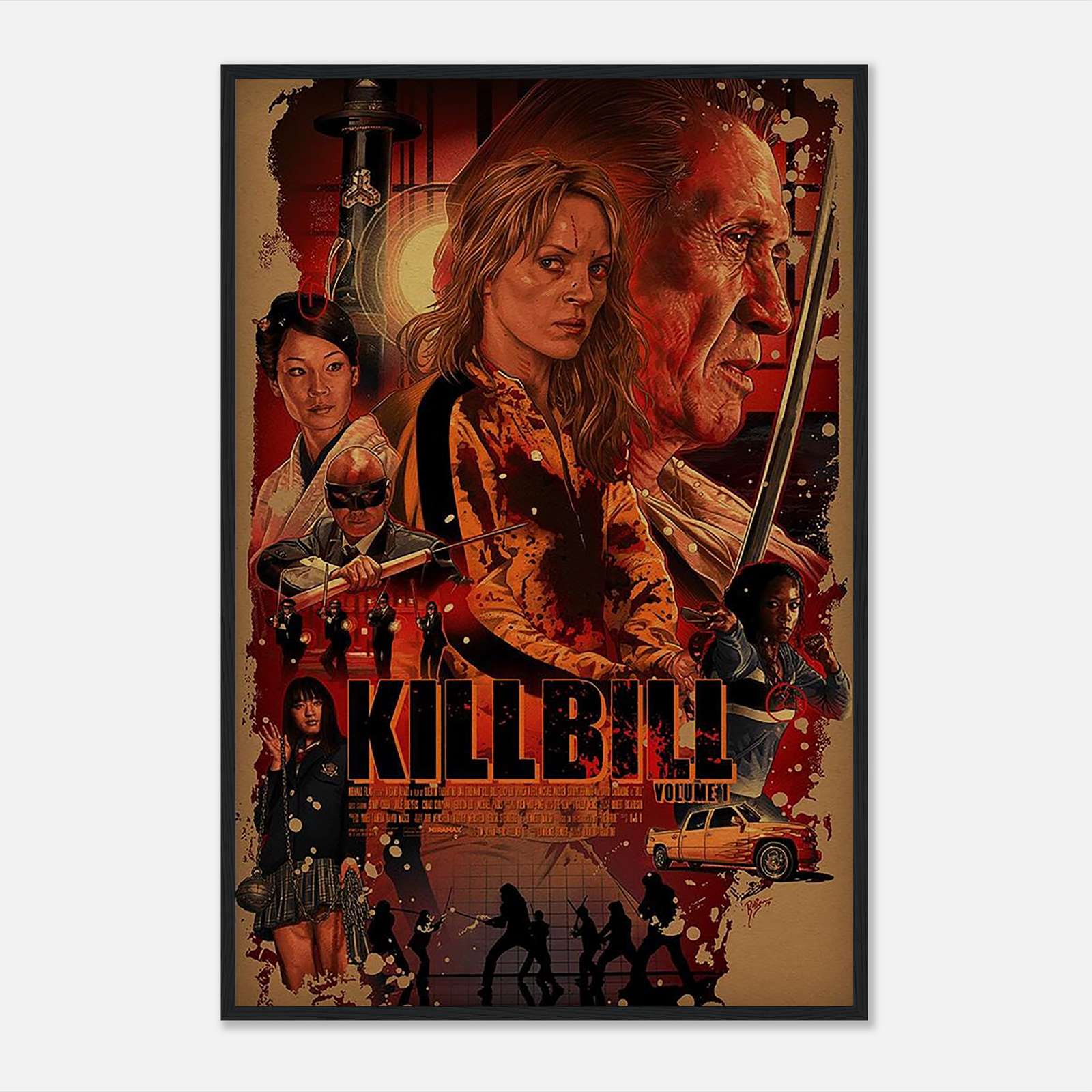 Kill Bill Movie Poster, Vintage Movie Poster, Tv Series Poster, Full ...
