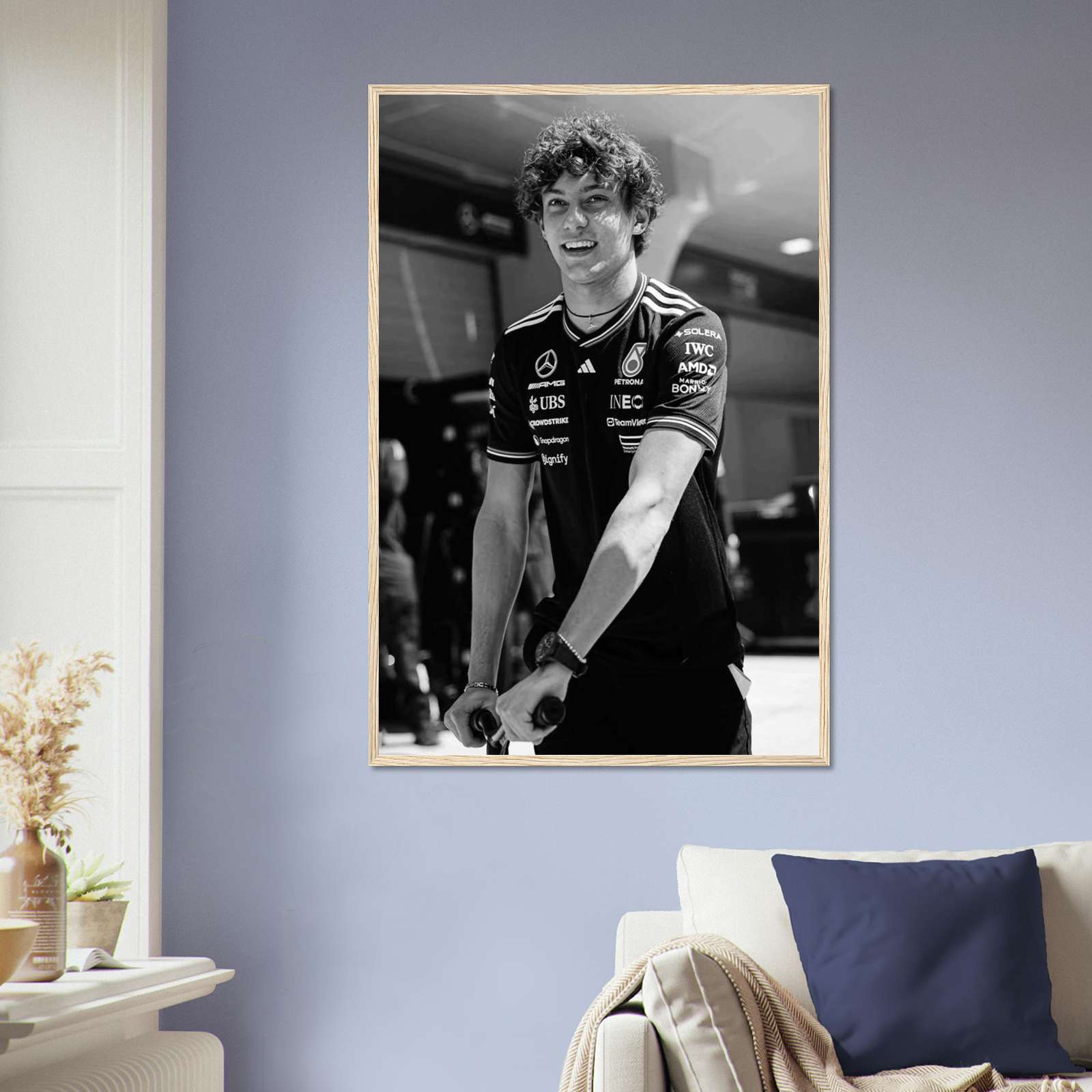 Kimi Antonelli Poster, Formula 1 Poster, Vintage F1 Poster 1, Full-Size ...