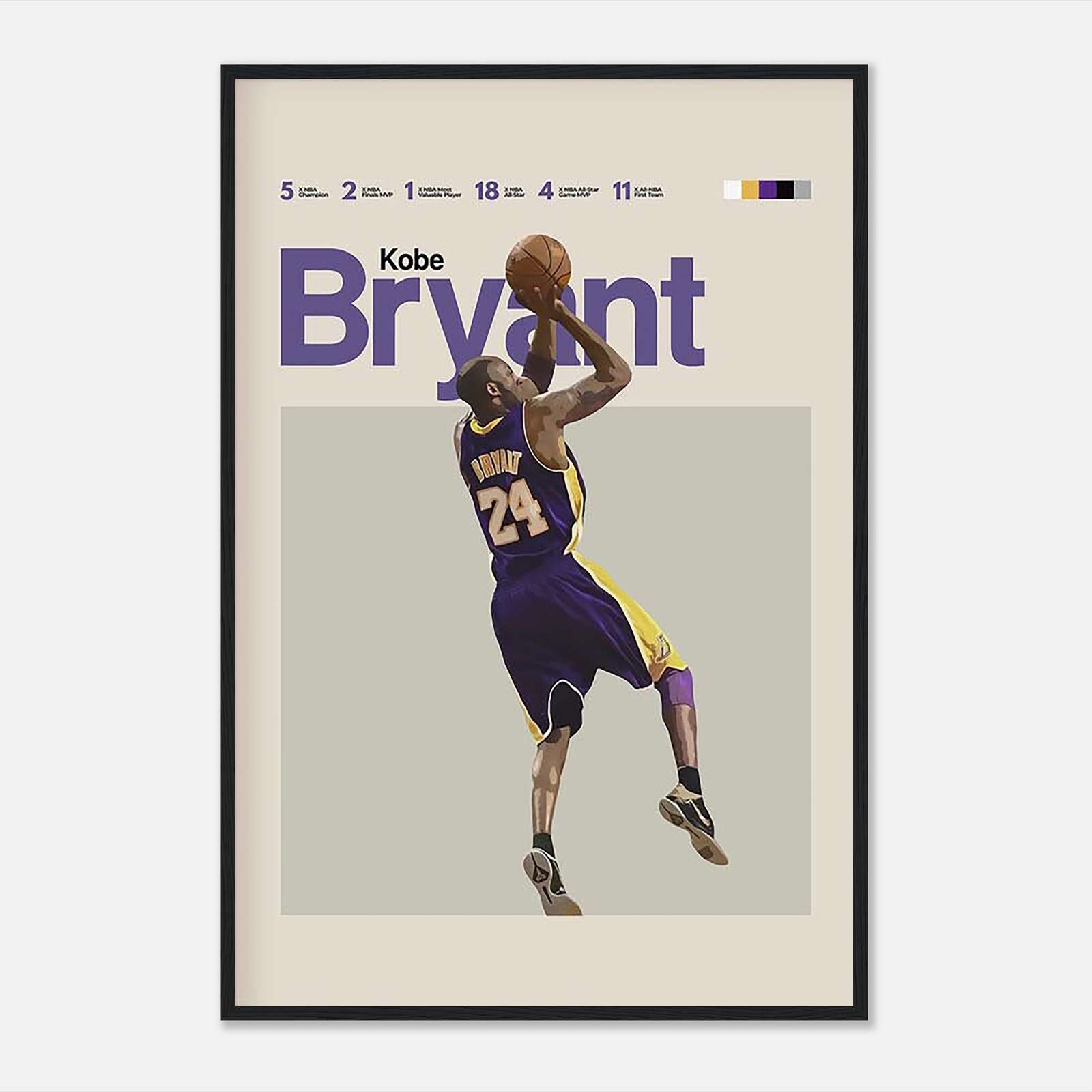 Kobe Bryant Poster, Basketball Poster, Full-Size Poster, Ready to Hang ...
