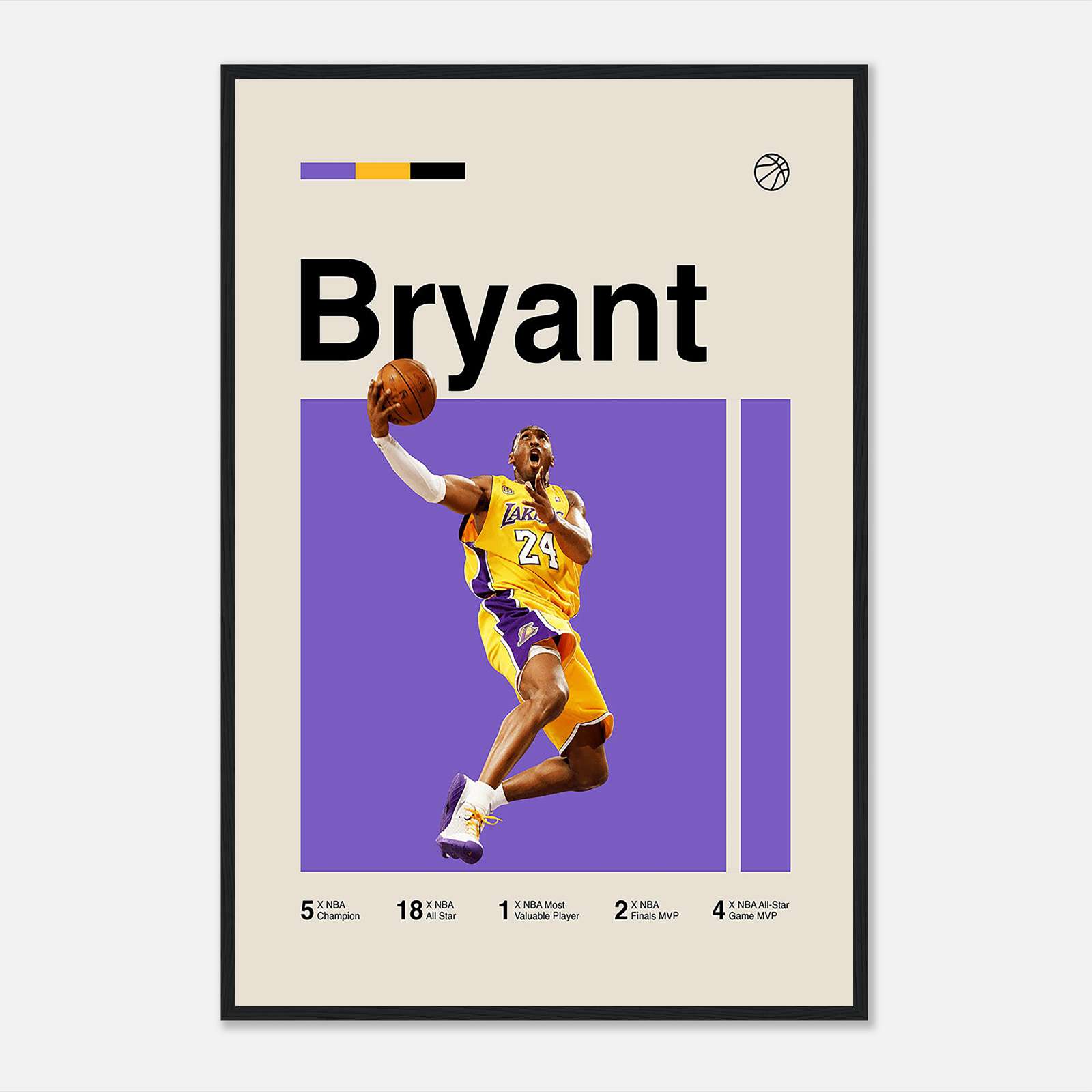 Kobe Bryant Poster, Basketball Poster, Sports Poster, Full-Size Poster ...