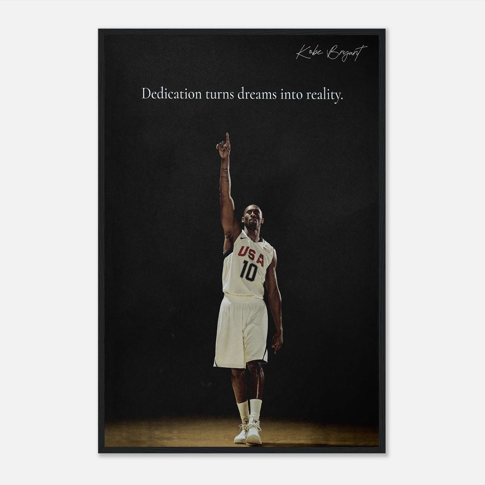 Kobe Bryant Poster, Mamba Mentality Quote, Motivational Basketball Wall ...
