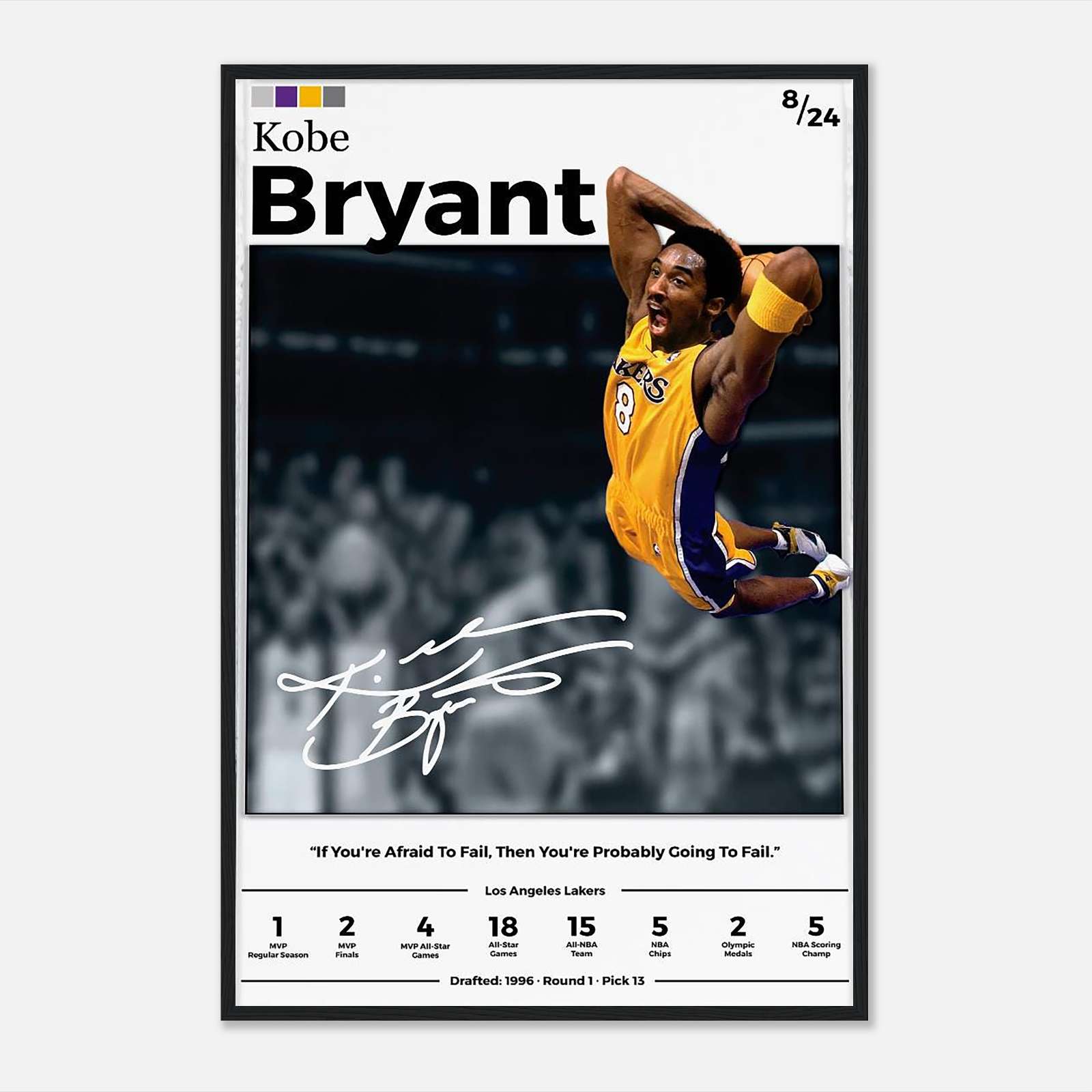 Kobe Bryant Poster, Sports Poster, Basketball Poster, Full-Size Poster ...